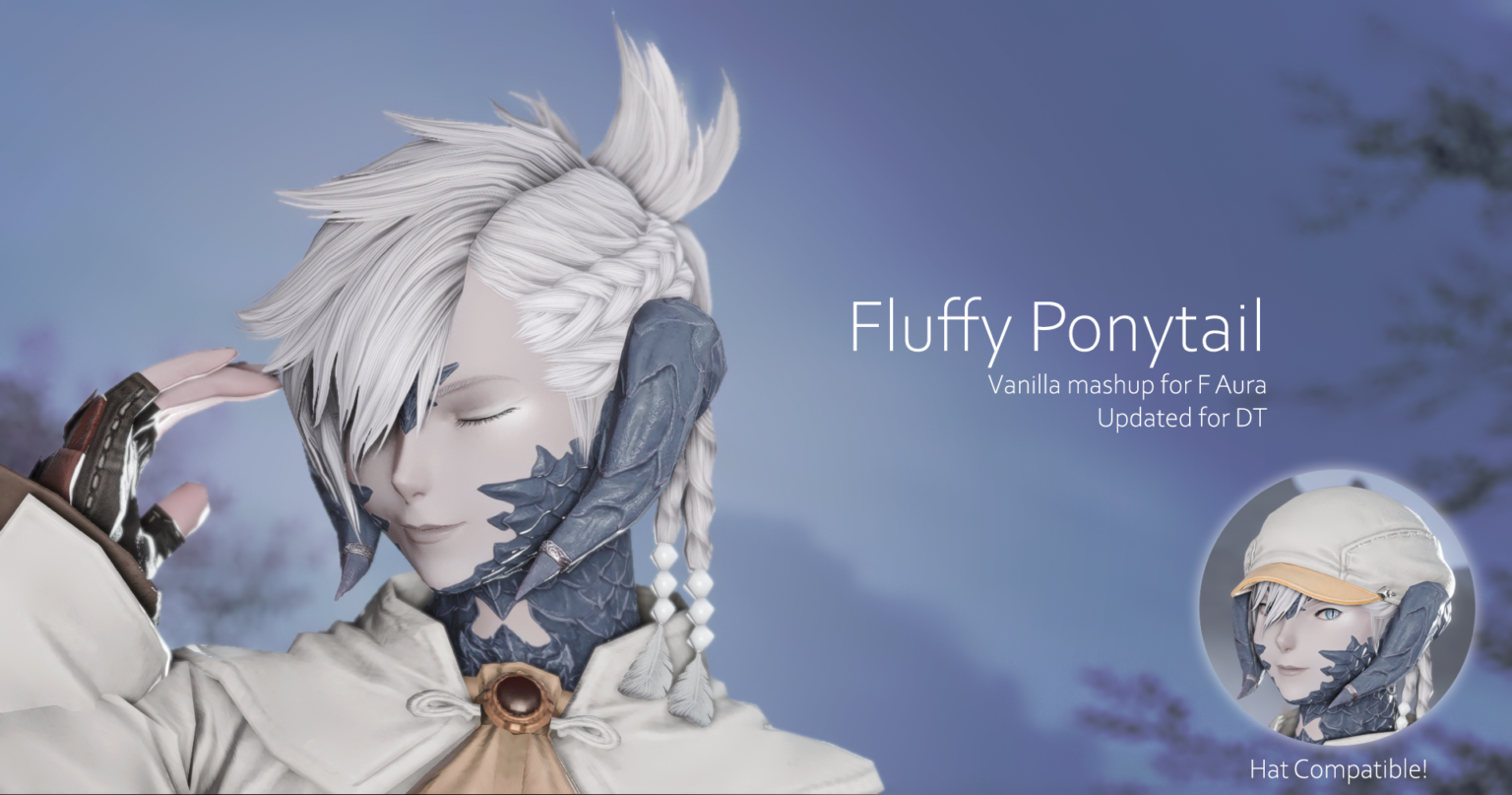 [Hair] Fluffy Pony for F Aura (DT Update) - The Glamour Dresser : Final ...