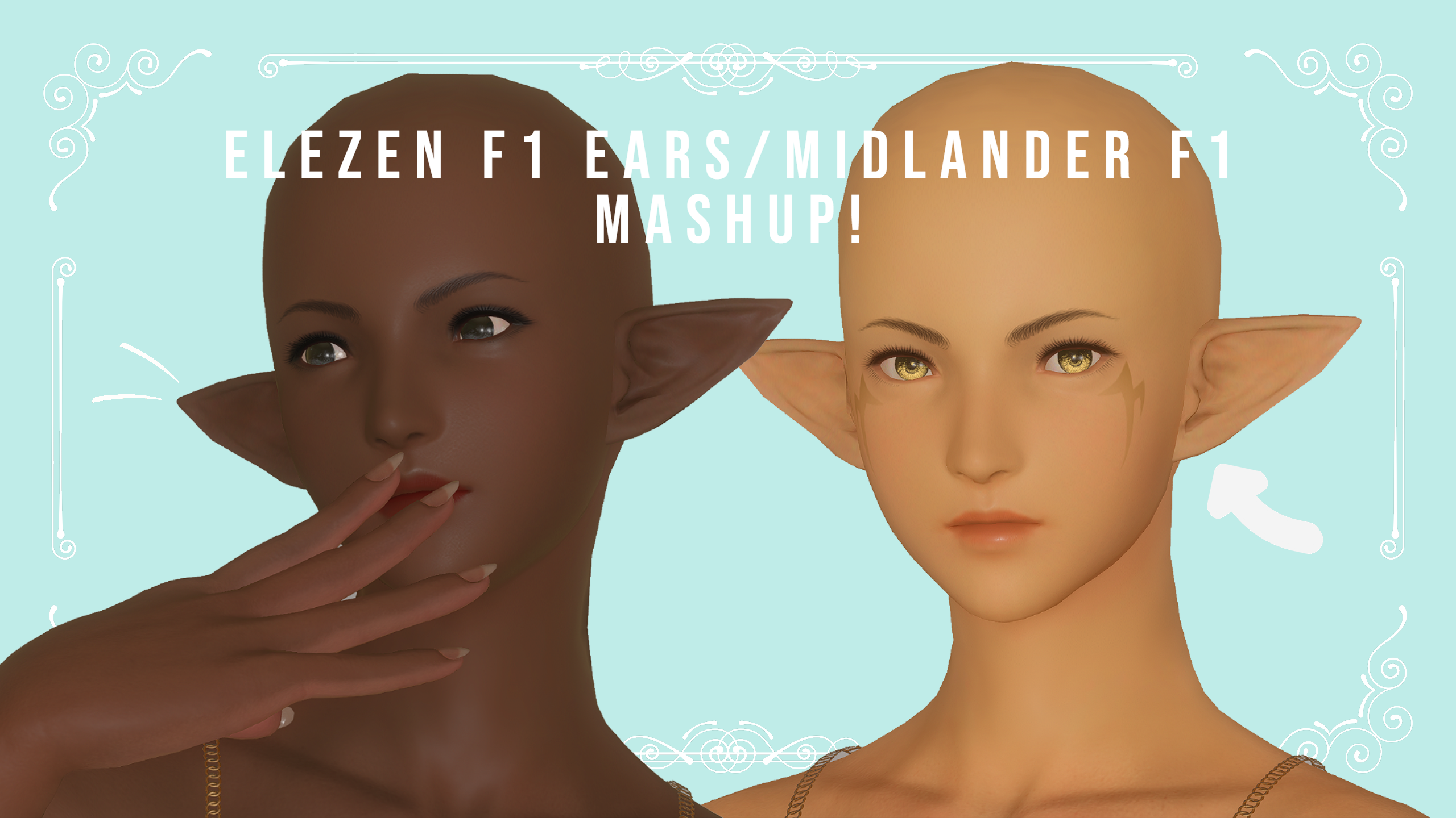 Elezen Ears for F1 Midlander - The Glamour Dresser : Final Fantasy XIV ...