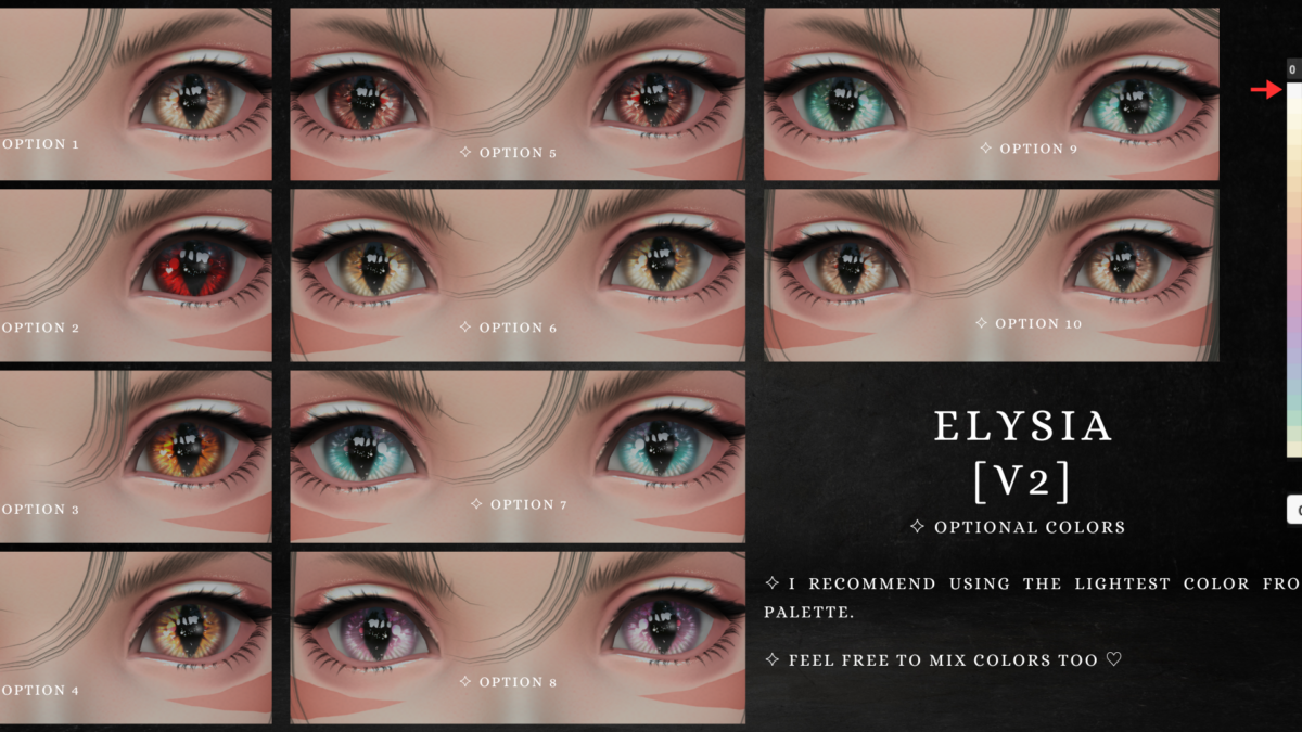 Elysia - Eye Mod - Female&Male [DT Update] - The Glamour Dresser ...