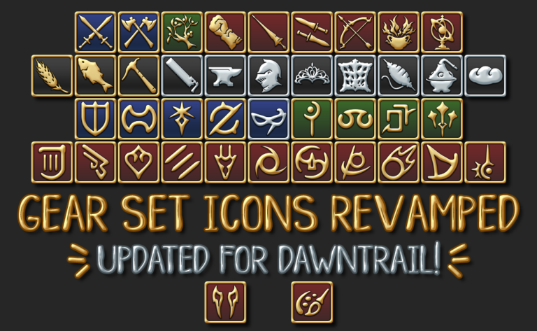 Gear Set Icons Revamped - The Glamour Dresser : Final Fantasy XIV Mods ...
