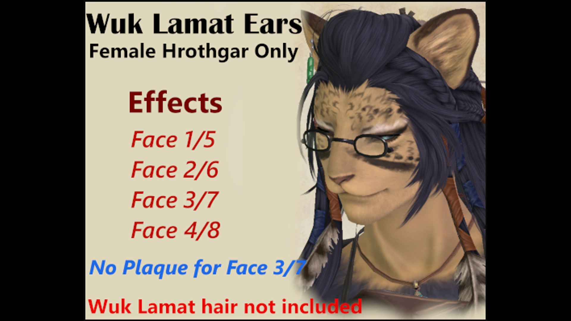 Wuk Lamat ears for Femgar - The Glamour Dresser : Final Fantasy XIV ...