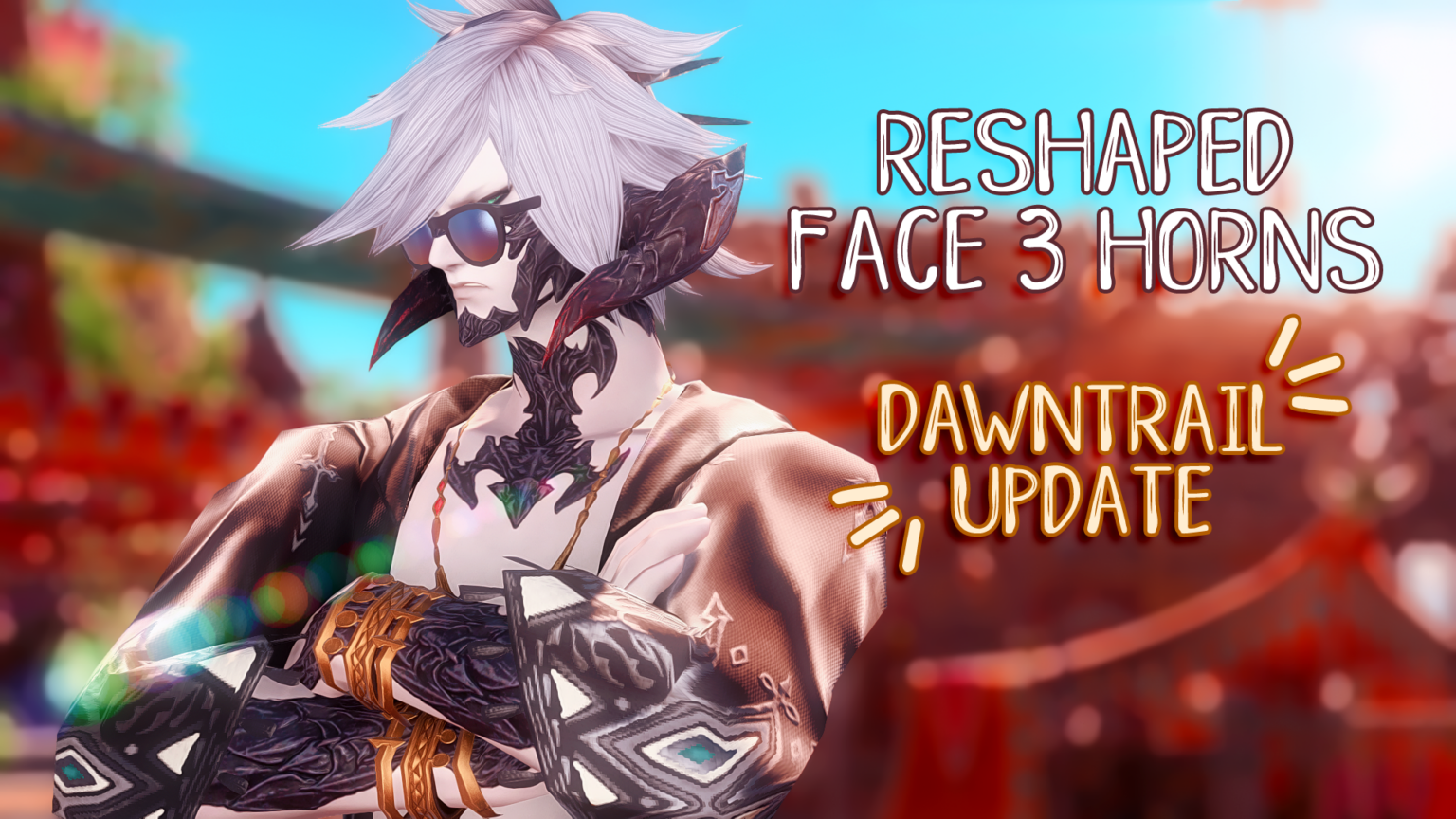 Reshaped Face 3 Horns - The Glamour Dresser : Final Fantasy XIV Mods ...