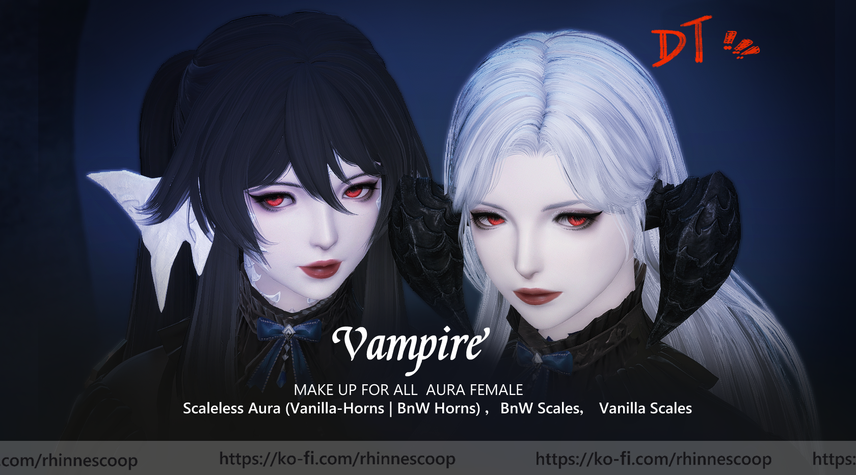 [DT]Vampire-makeup for Au Ra Female - The Glamour Dresser : Final ...