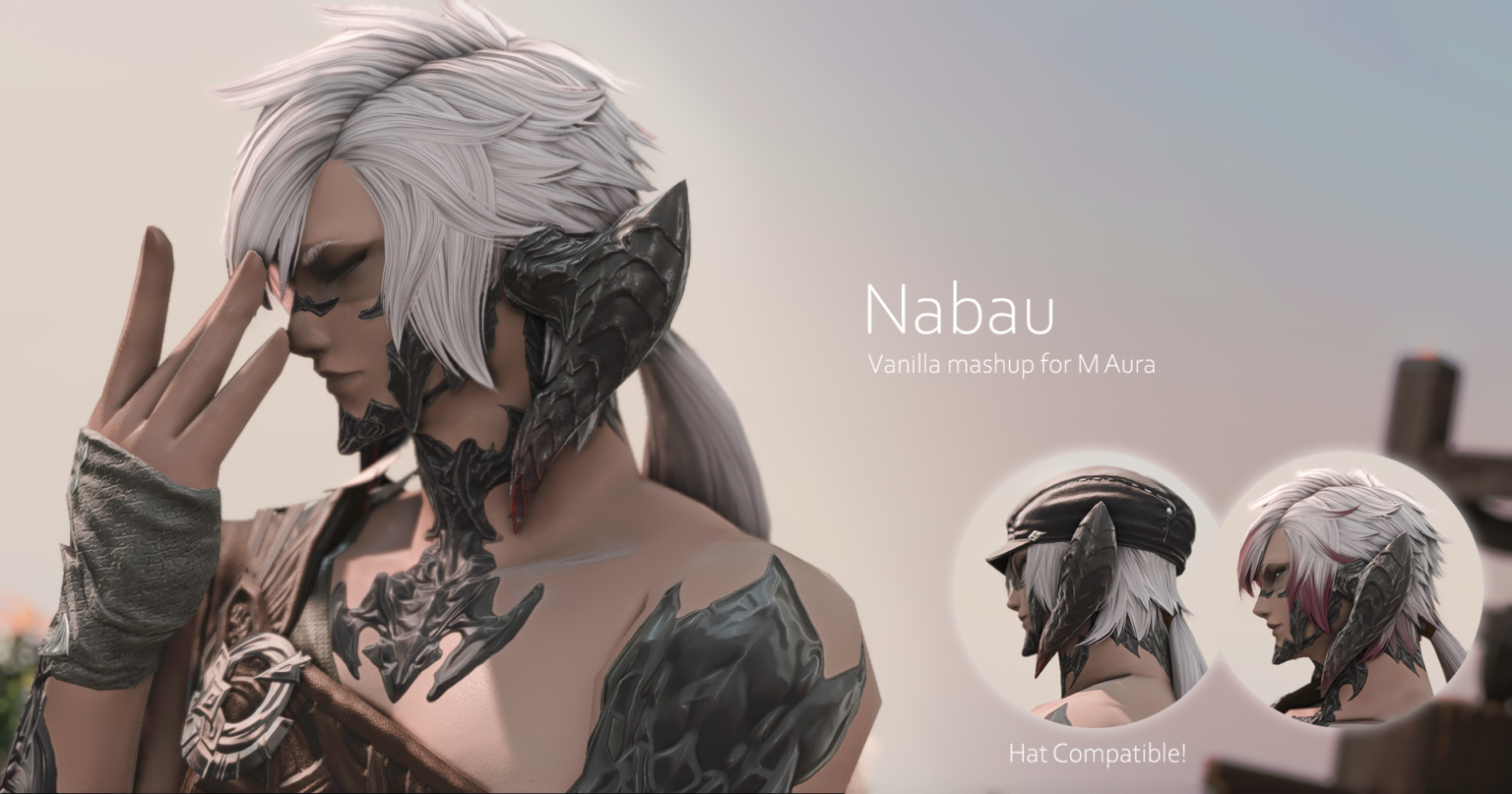 [Hair] Nabau for M Aura (DT Update) - The Glamour Dresser : Final Fantasy XIV Mods and More