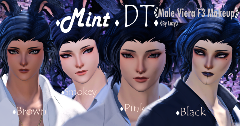 [DT update] Mint - Male Viera face 3 makeup - The Glamour Dresser