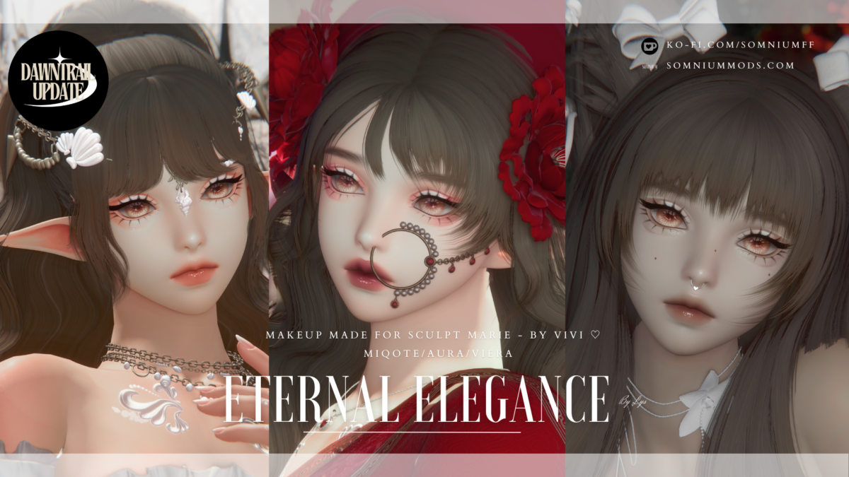Eternal Elegance - Makeup for Sculpt Marie - By Vivi ♡ [Miqote&Aura ...