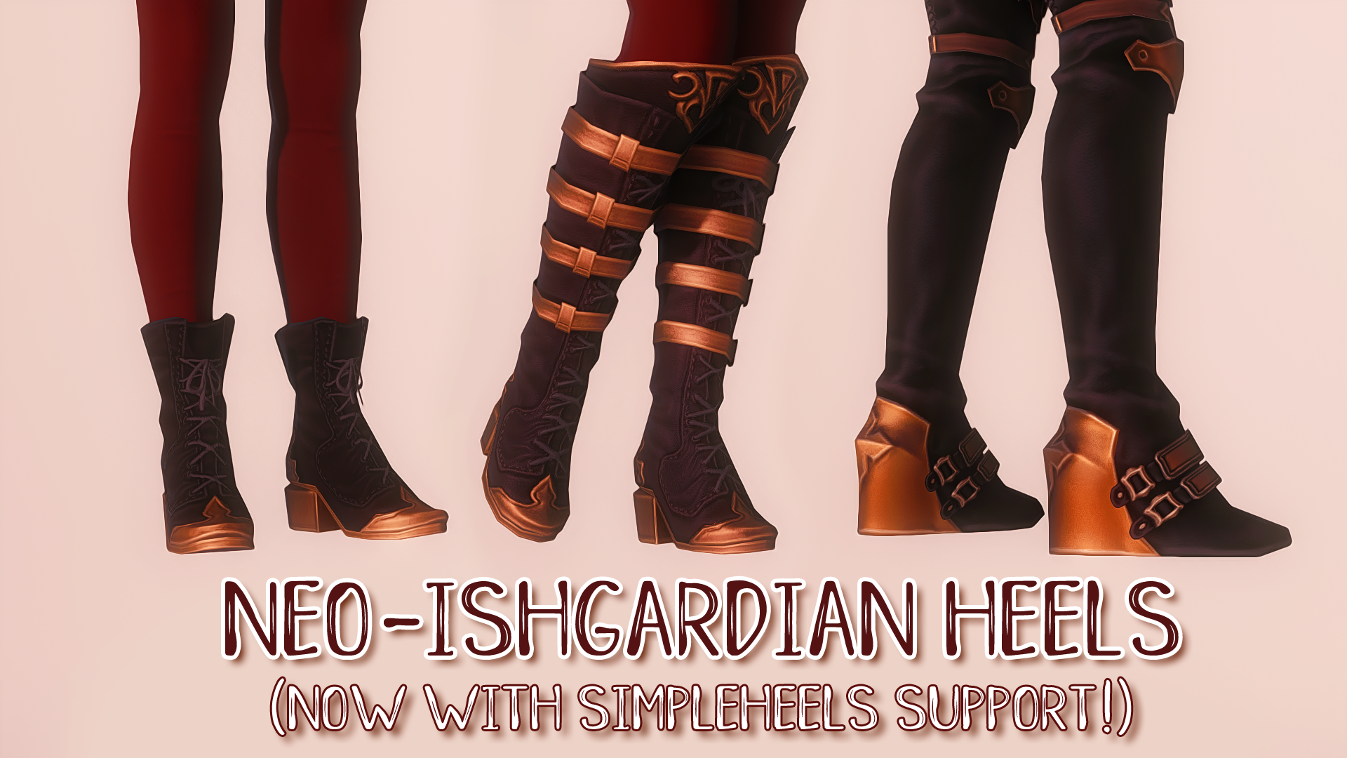 Neo-Ishgardian Heels - The Glamour Dresser : Final Fantasy XIV Mods and ...