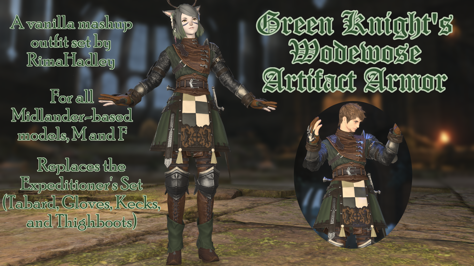 Green Knight's Wodewose Artifact Armor (DT) - The Glamour Dresser ...