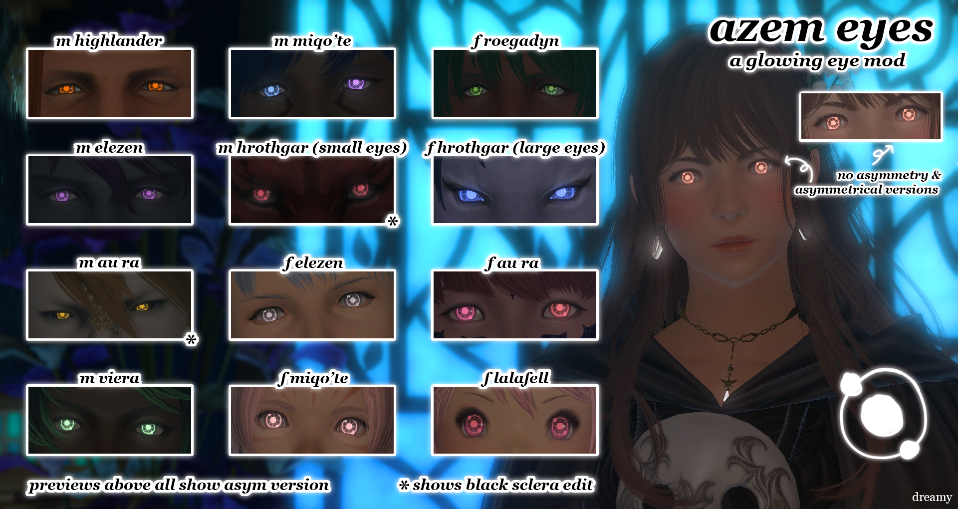 [dreamy] azem eyes (dt) - The Glamour Dresser : Final Fantasy XIV Mods ...