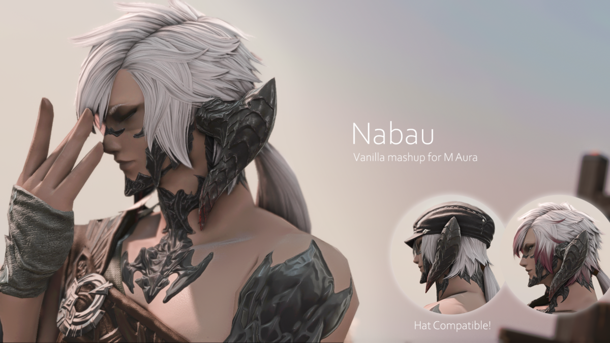 [Hair] Ribboned Ramza for M Aura (DT Update) - The Glamour Dresser : Final Fantasy XIV Mods and More