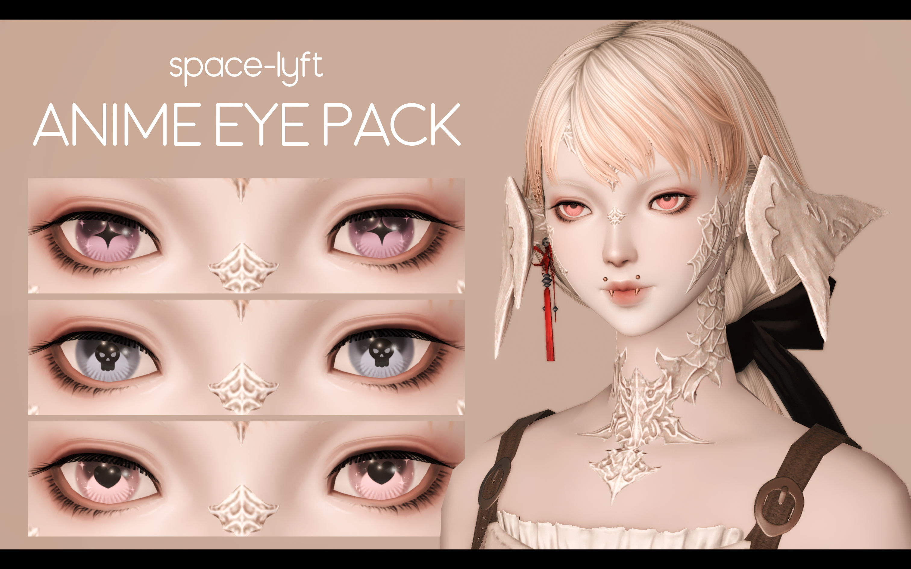 [SL] anime eye pack - The Glamour Dresser : Final Fantasy XIV Mods and More