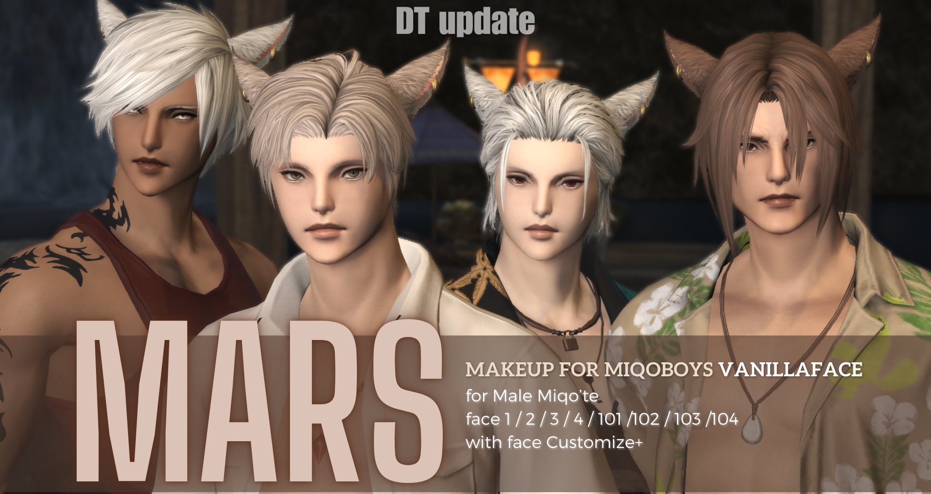 Face 4 Mod Archives - FFXIV mods hosted on The Glamour Dresser