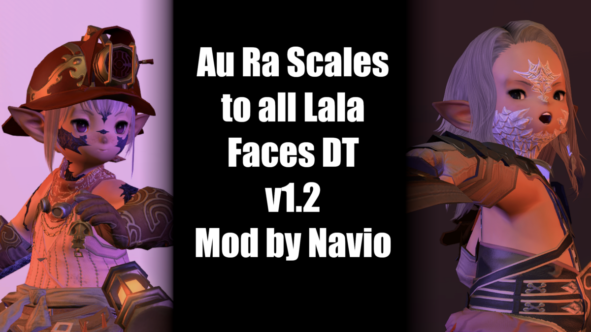 Au Ra Face Scales for Lalafell DT v1.2 - The Glamour Dresser : Final ...