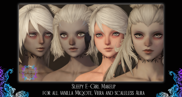 Sleepy E-Girl Make-Up - The Glamour Dresser : Final Fantasy XIV Mods ...