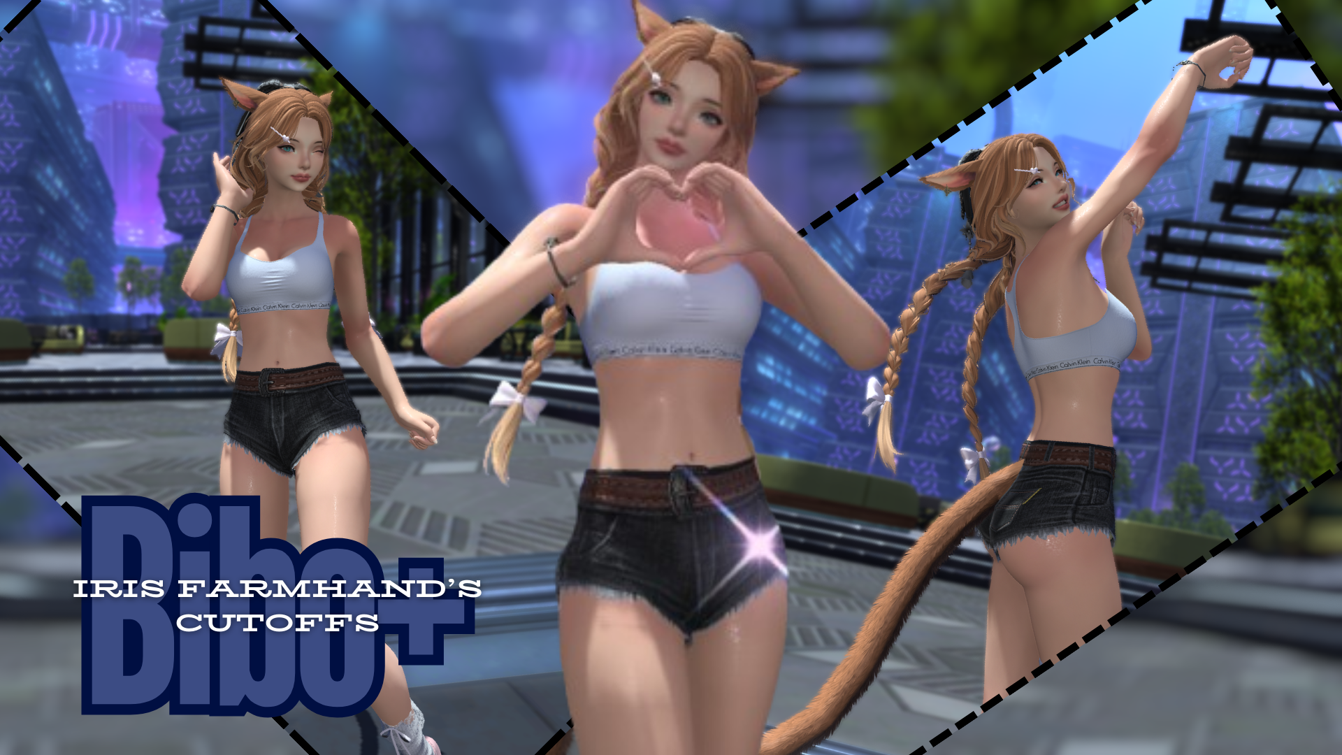 [DT] Isle Farmhand's Cutoffs For Bibo+ - The Glamour Dresser : Final Fantasy XIV Mods and More