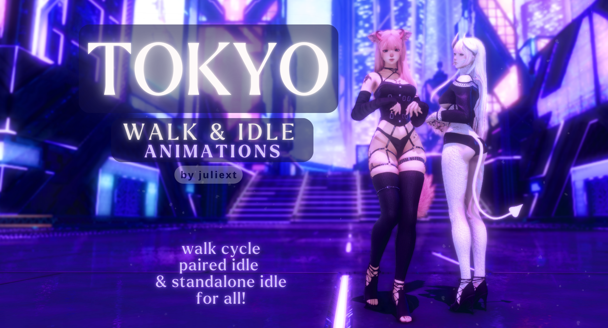 Tokyo Walk & Idle Animations - The Glamour Dresser