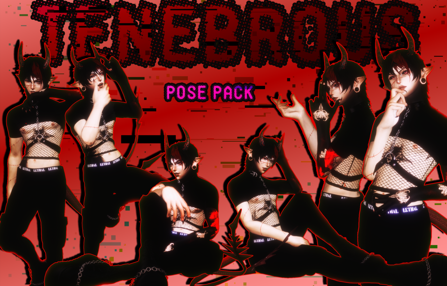 Tenebrous Pose Pack - The Glamour Dresser : Final Fantasy XIV Mods and More