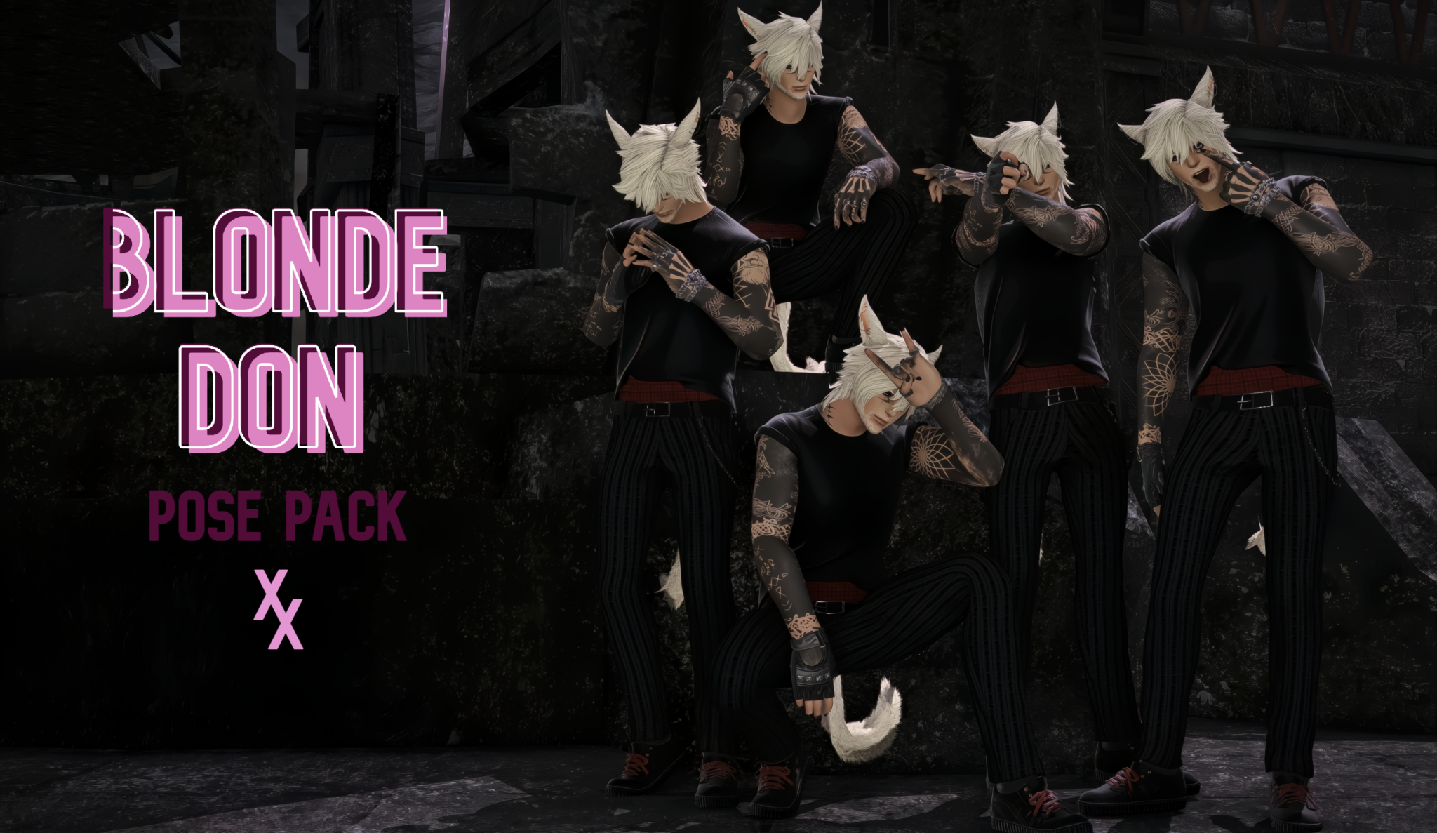 Blonde Don (Pose Pack) - The Glamour Dresser : Final Fantasy XIV Mods ...