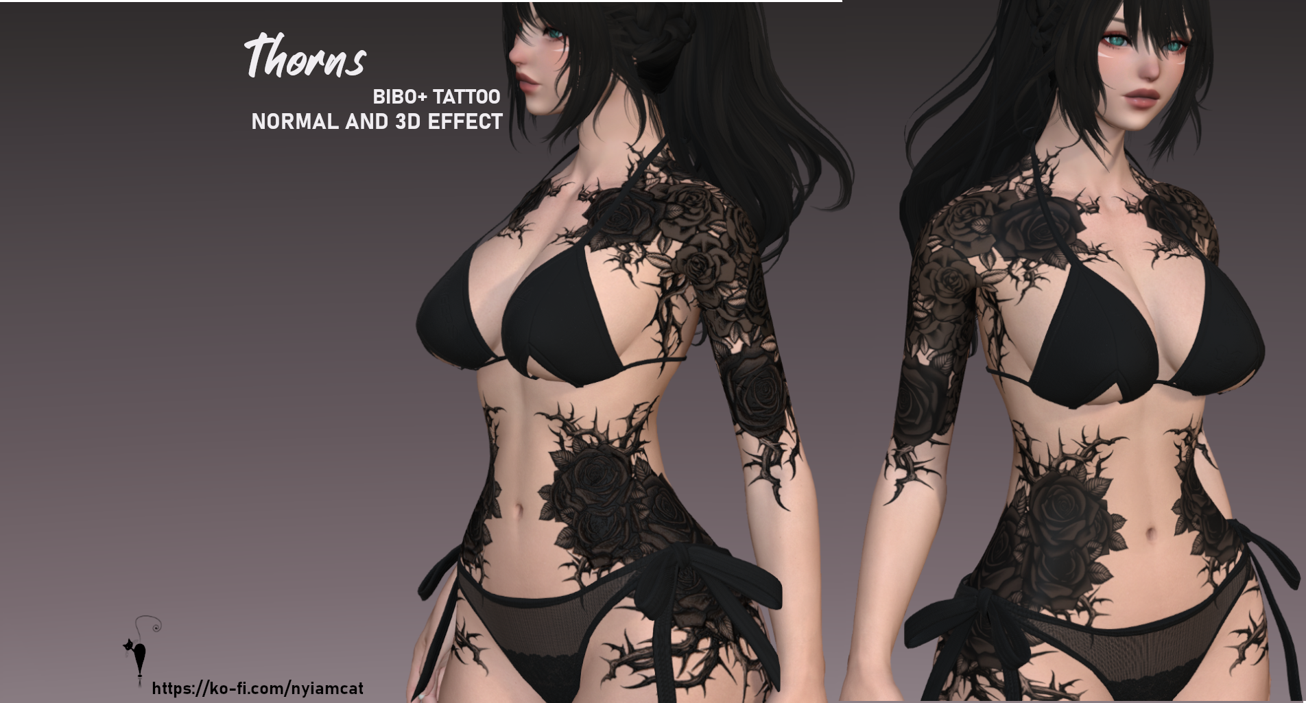 Thorns (Bibo+) DT | normal or 3D effect - The Glamour Dresser