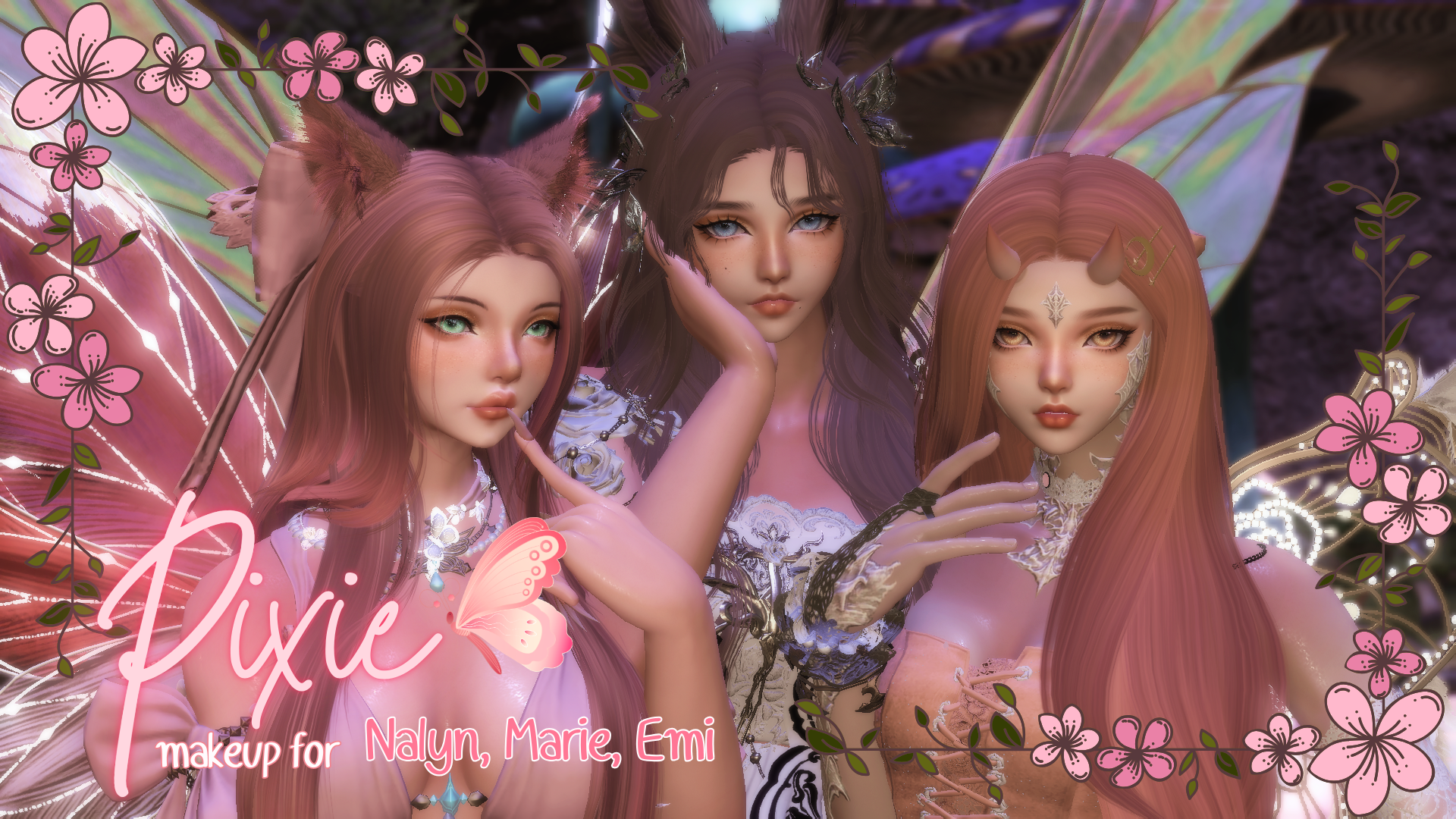 Pixie - Makeup for Marie, Emi, Nalyn - The Glamour Dresser : Final Fantasy XIV Mods and More