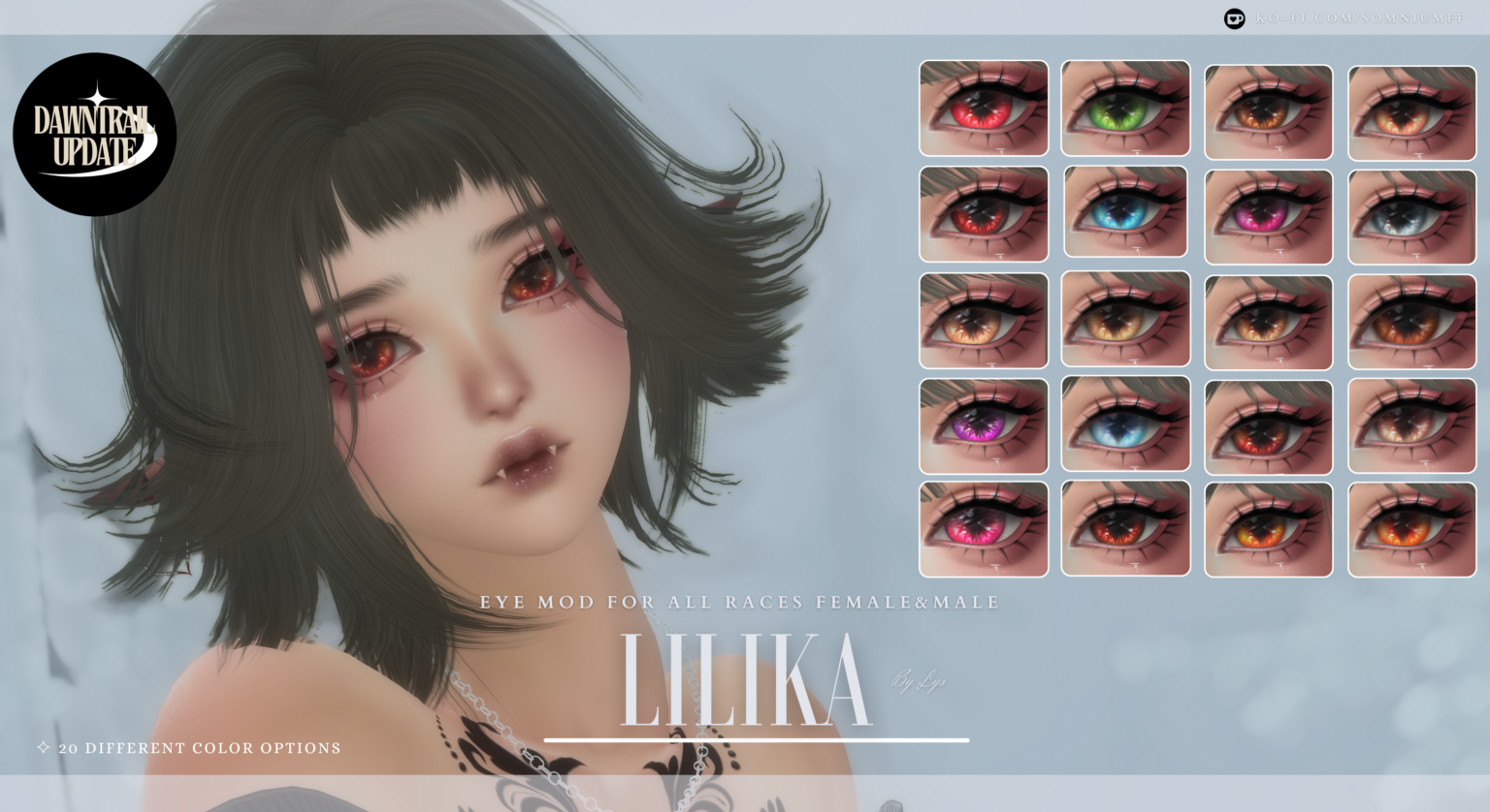 Lilika - Eye Mod - Female&Male [DT Update] - The Glamour Dresser ...