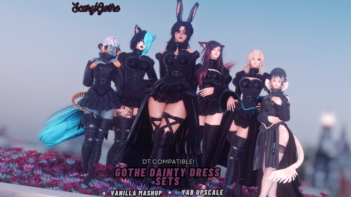 [DT] Gothe Dainty Dress Sets - The Glamour Dresser