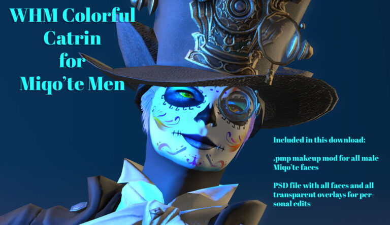 WHM Colorful Catrin for Miqo’te Men - The Glamour Dresser