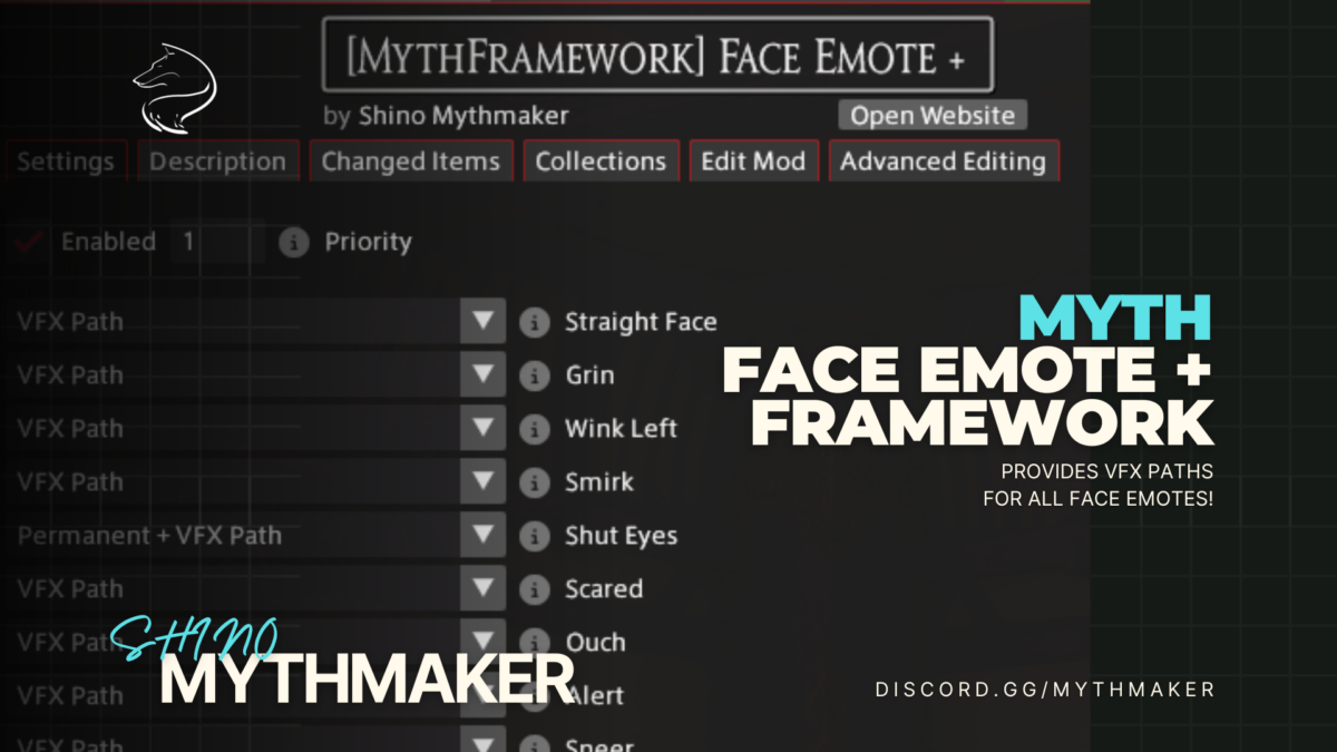 [MythFramework] Face Emote + - The Glamour Dresser