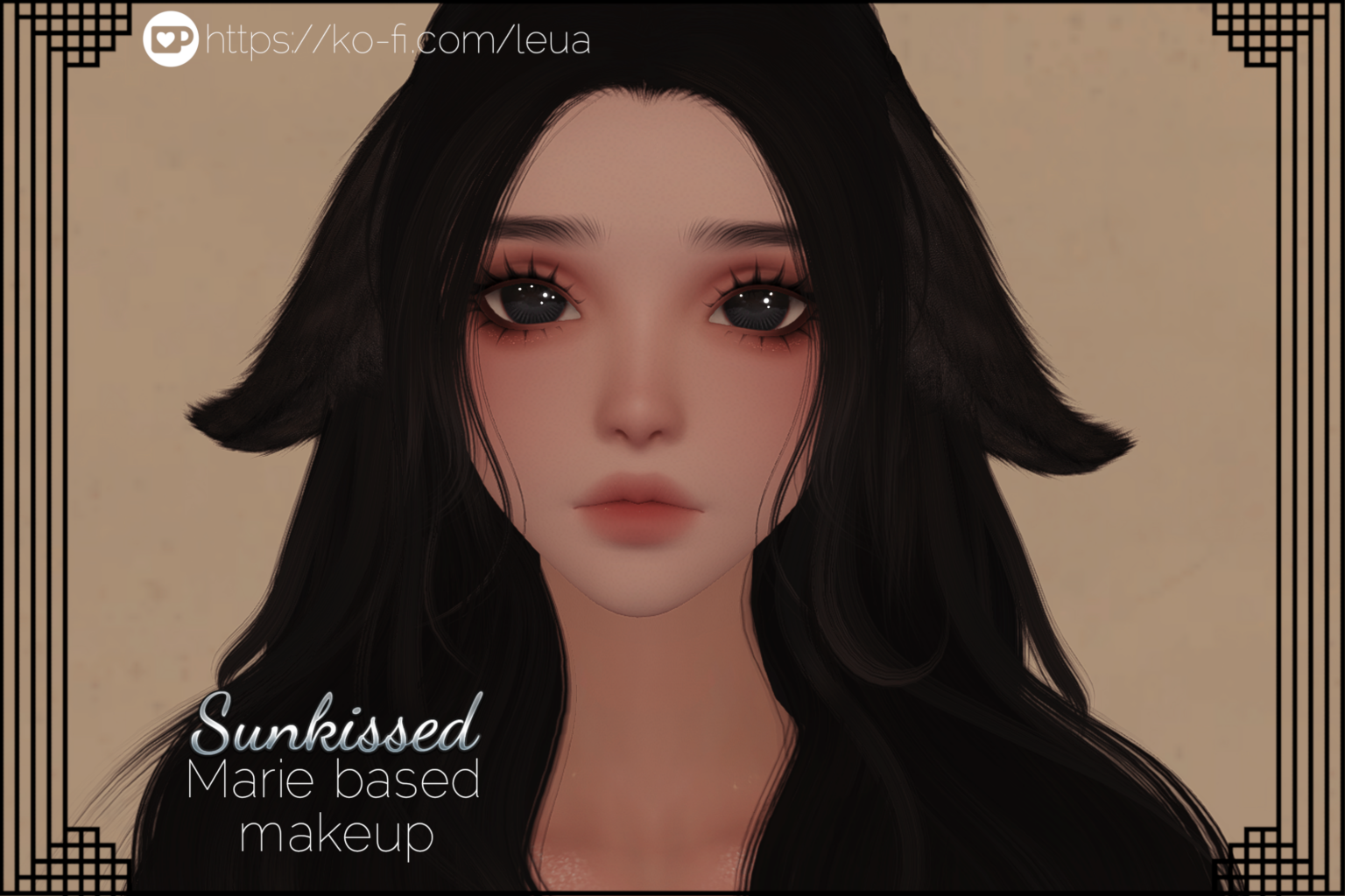Sunkissed Marie Based Makeup Most F Faces The Glamour Dresser Final Fantasy Xiv Mods