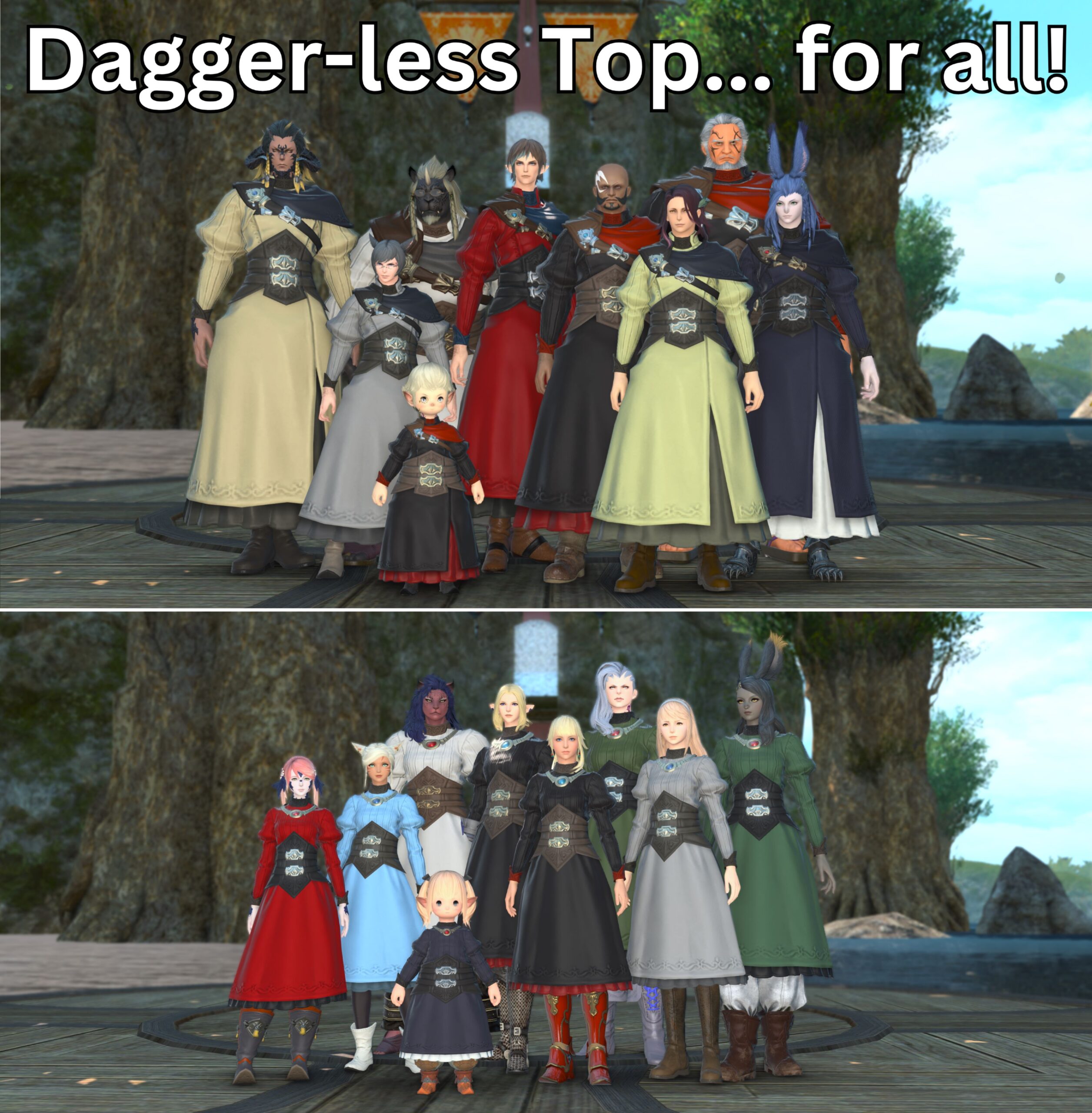 Dagger-less Top for all - The Glamour Dresser : Final Fantasy XIV Mods ...