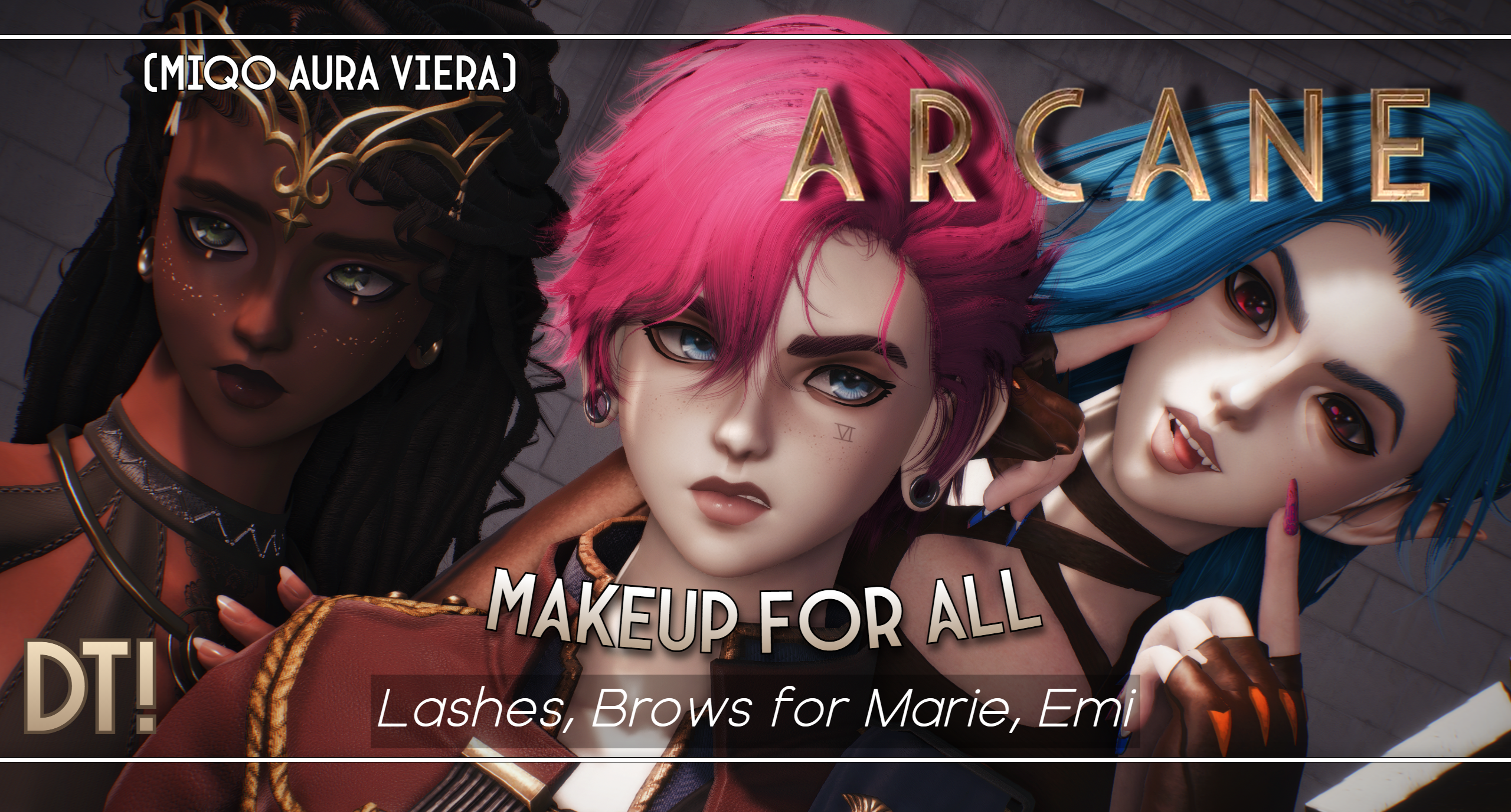 ARCANE [MAKEUP based on MARIE] + Lashes, Brows for Marie, Emi [+ Extras ...