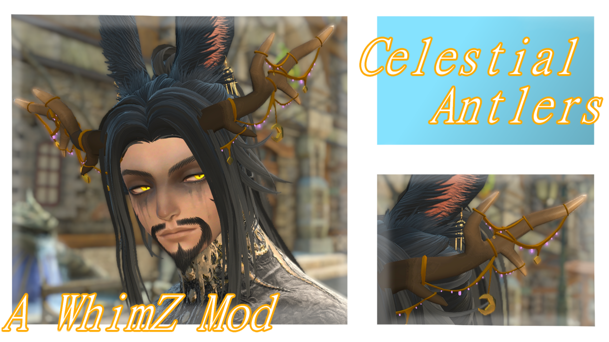Celestial Antlers - The Glamour Dresser : Final Fantasy XIV Mods and More