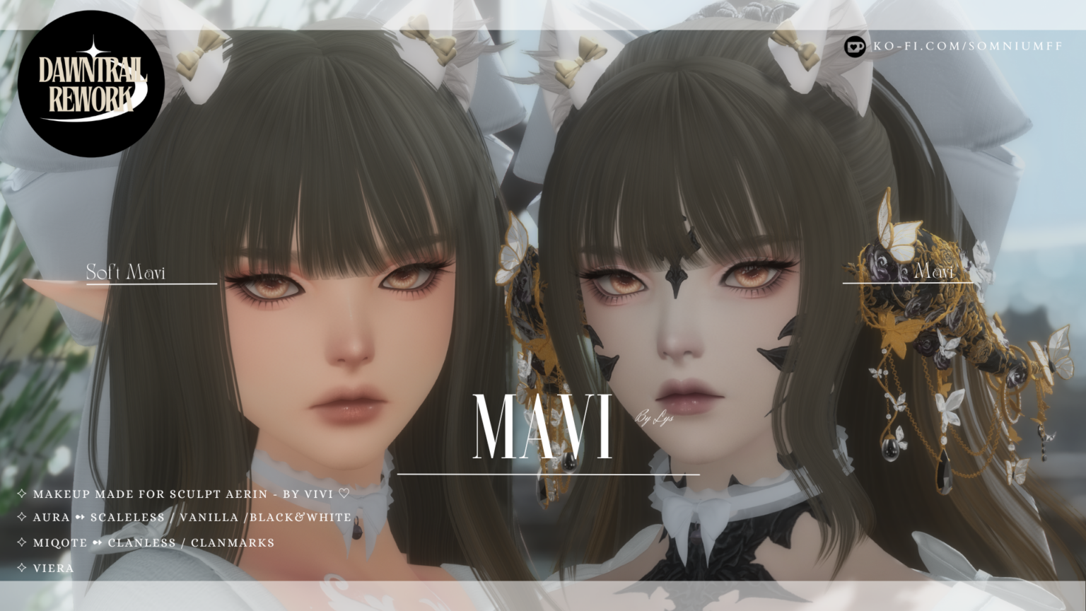 Mavi - Makeup for Aerin - By Vivi ♡ [Miqote&Aura&Viera] [DT Rework ...