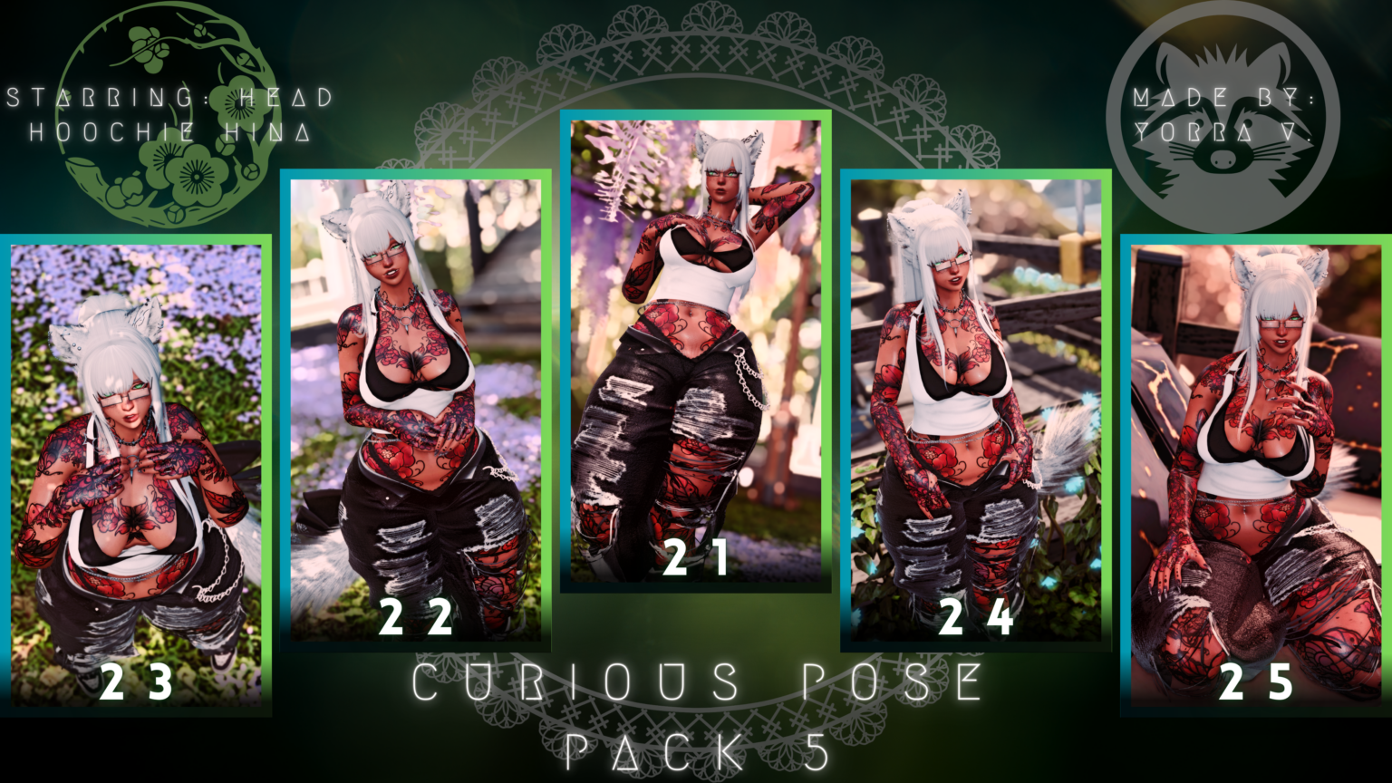 Curious Pose Pack 5: 21-25 - The Glamour Dresser