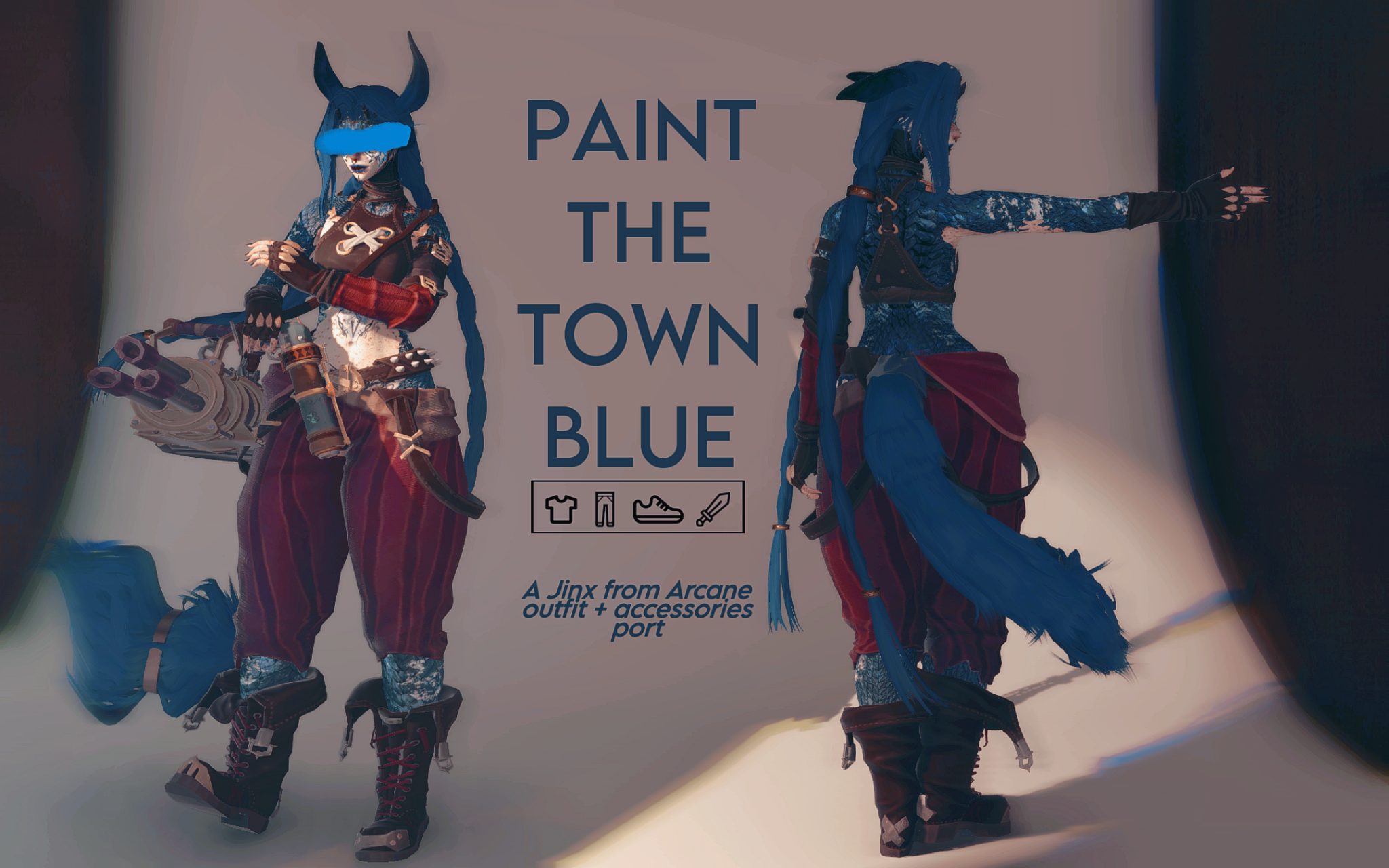 PAINT THE TOWN BLUE - ARCANE JINX PORT - The Glamour Dresser