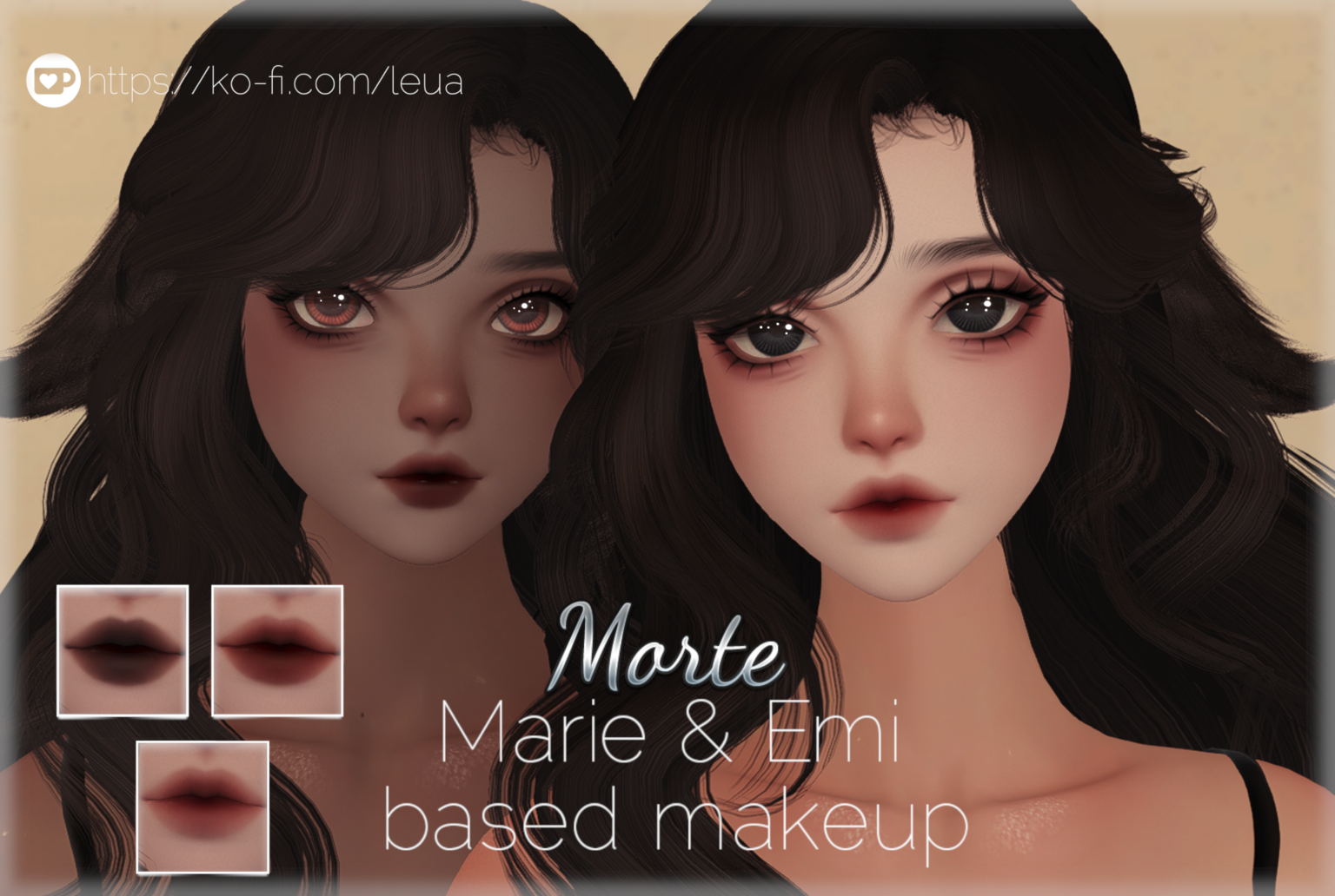 [Morte] - Marie & Emi based makeup - most [F] faces - The Glamour ...
