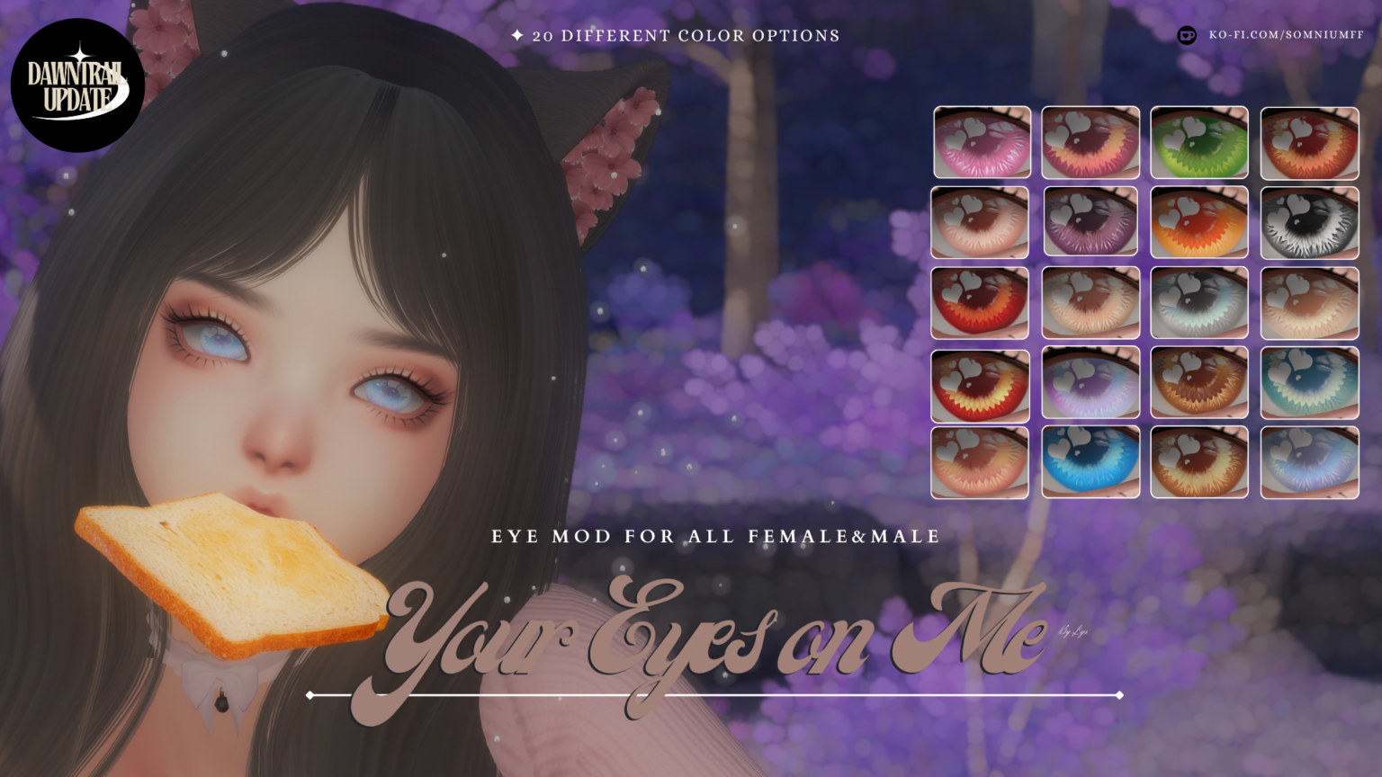 Your Eyes on Me - Eye Mod - Female&Male [DT Update] - The Glamour Dresser