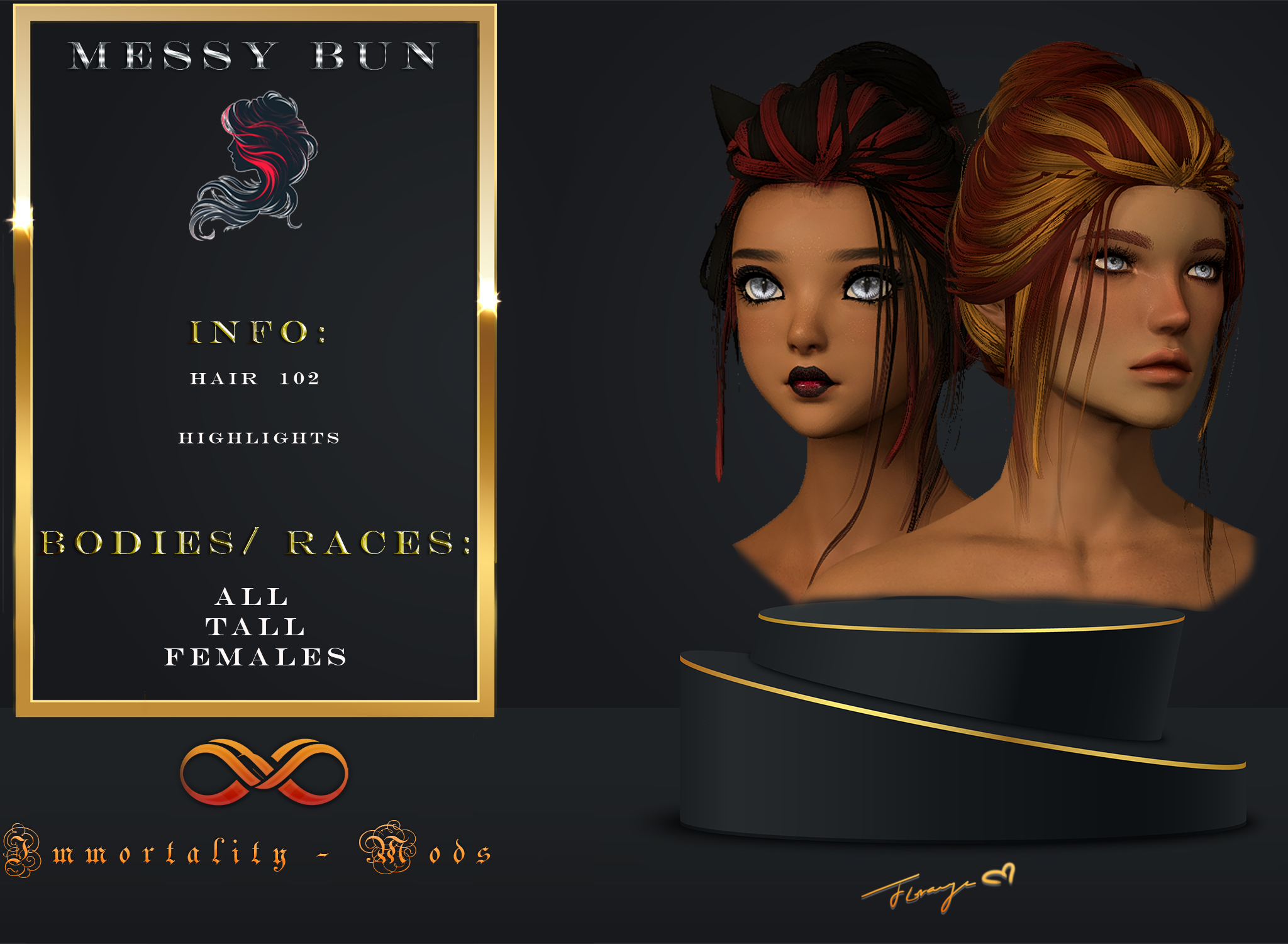 Messy Bun - The Glamour Dresser : Final Fantasy XIV Mods and More