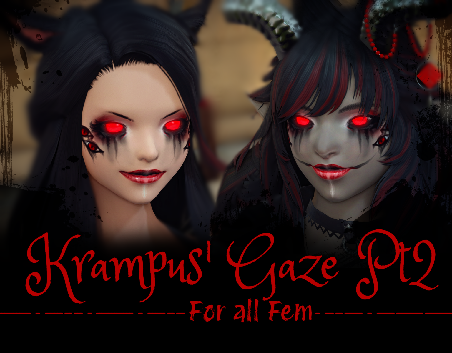 [Makeup] Krampus’ Gaze Pt2 (All fem!) - The Glamour Dresser