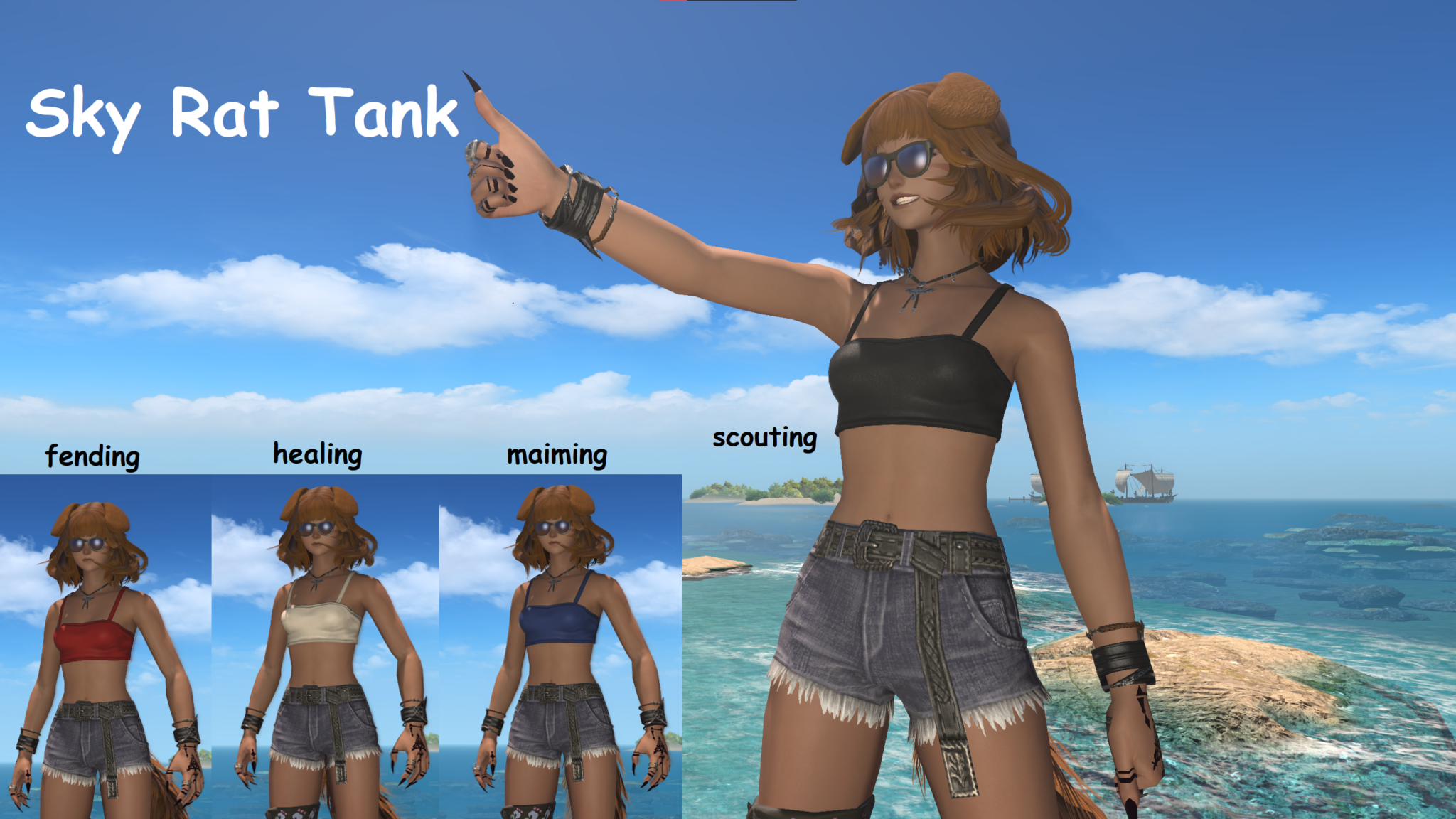 Vanilla Edit - Sky Rat Harness - Tank Only - The Glamour Dresser