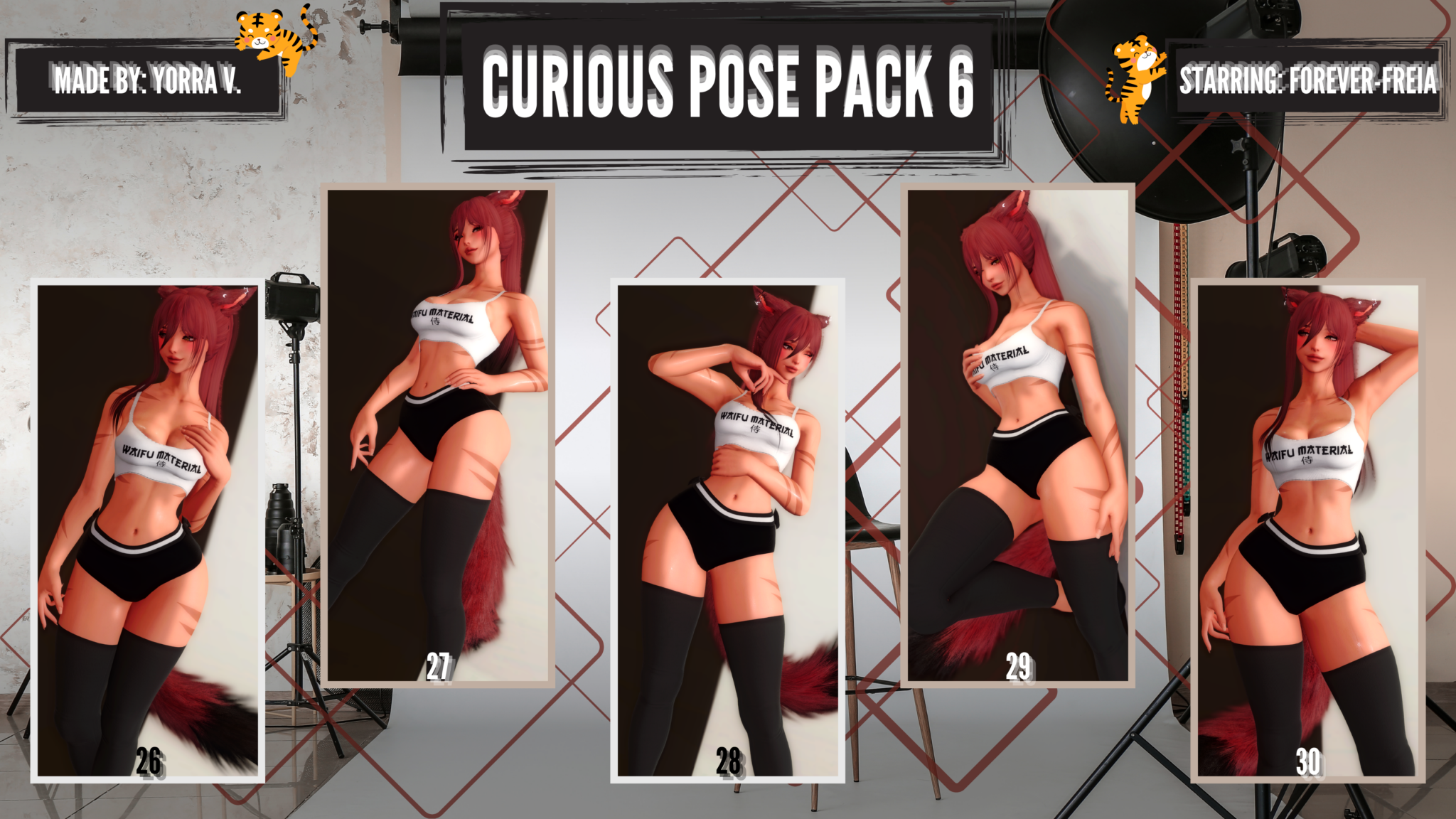 Curious Pose Pack 6: 26-30 - The Glamour Dresser