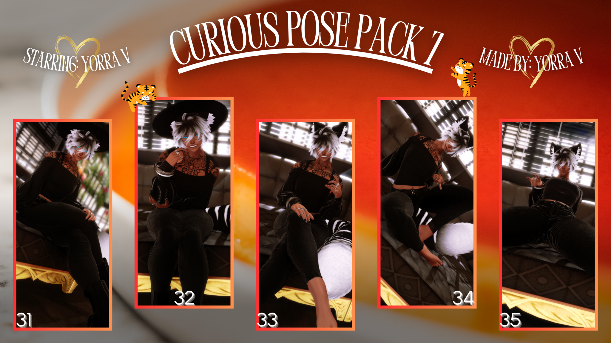 Curious Pose Pack 7: 31-35 - The Glamour Dresser