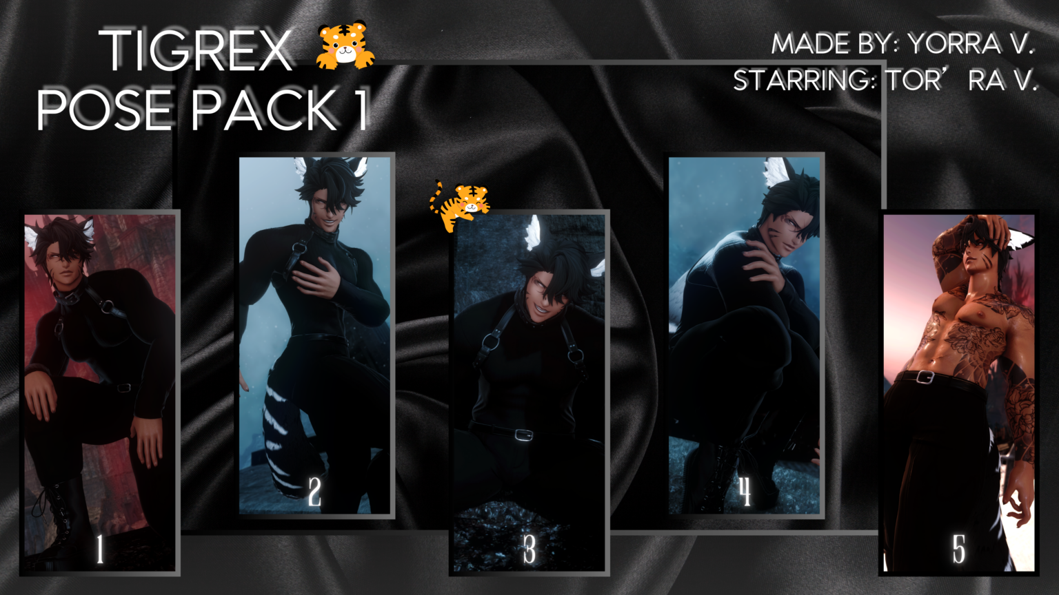 Tigrex Pose Pack 1: 1-5 - The Glamour Dresser