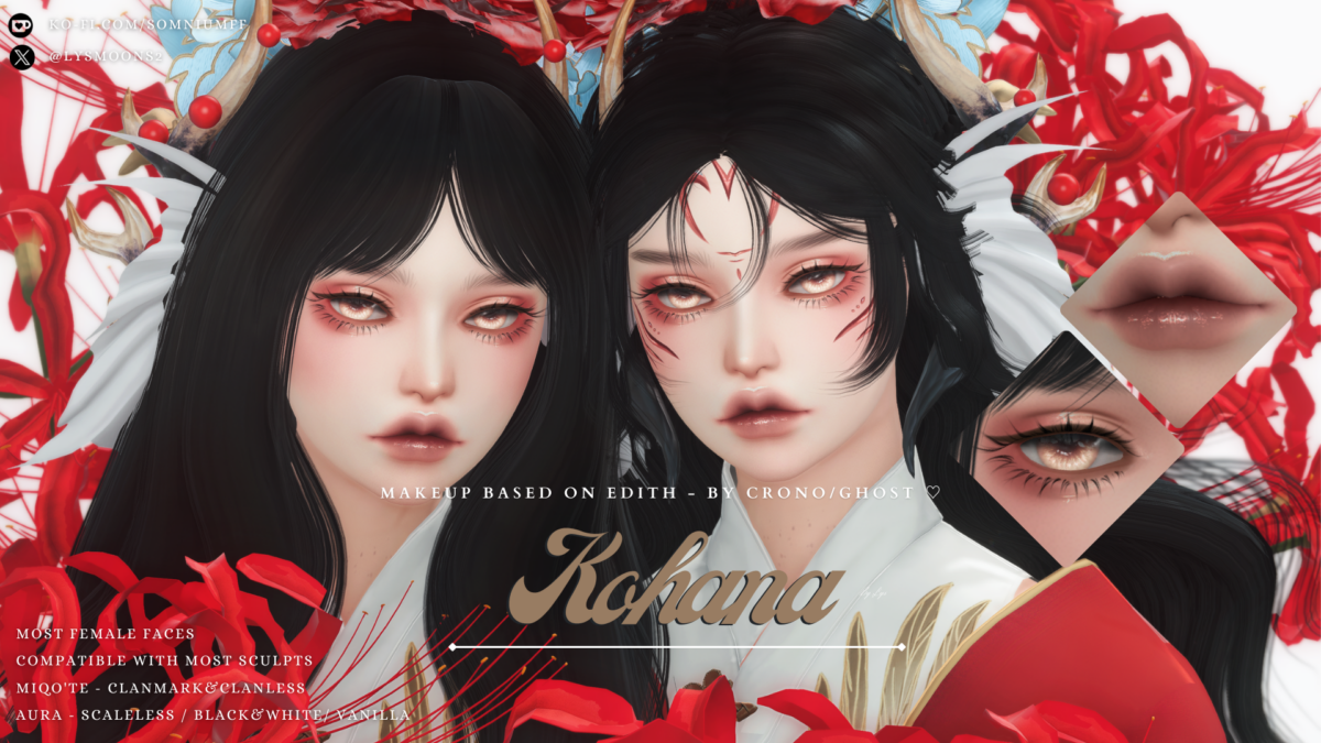 Kohana - Makeup Based on Edith - By Crono/Ghost ♡ - most female faces ...
