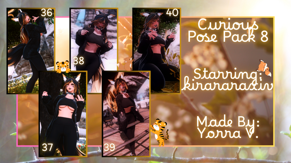 Curious Pose Pack 8: 36-40 - The Glamour Dresser : Final Fantasy XIV Mods and More