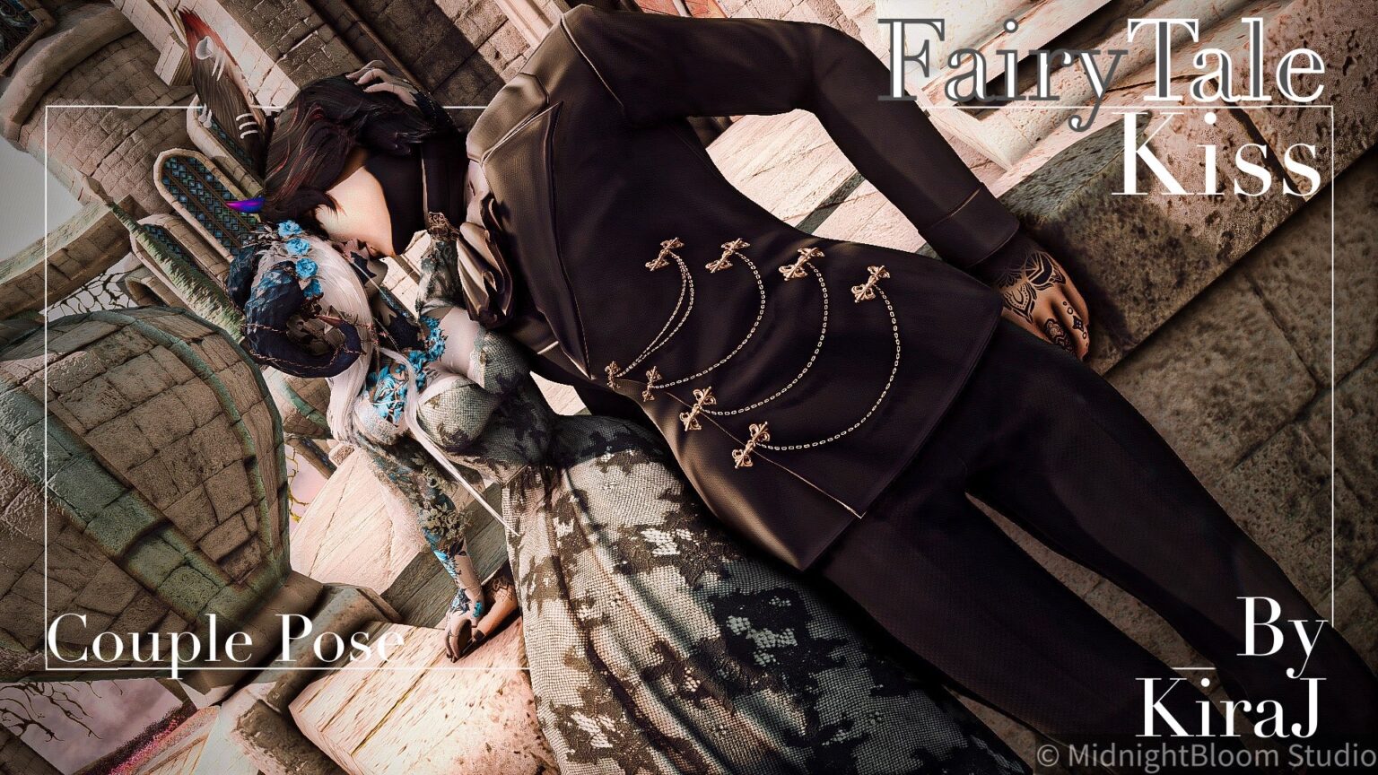 [KiraJ] FairyTale Kiss - Couple Pose - The Glamour Dresser : Final Fantasy XIV Mods and More