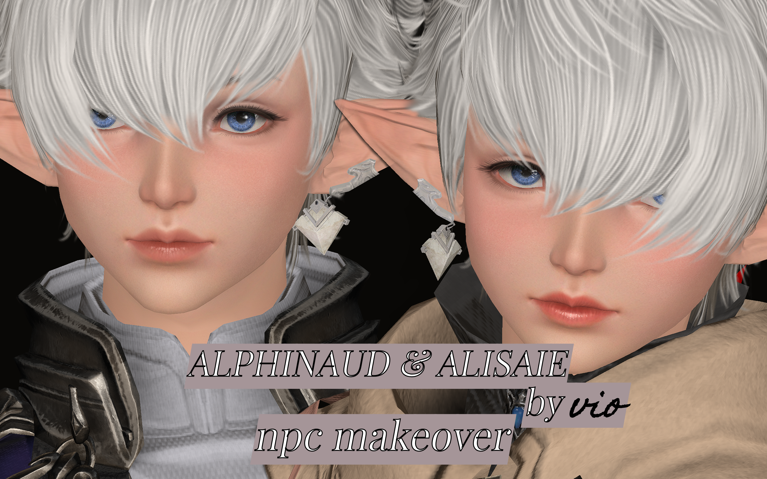 [dt] alphinaud & alisaie (npc makeover) - The Glamour Dresser