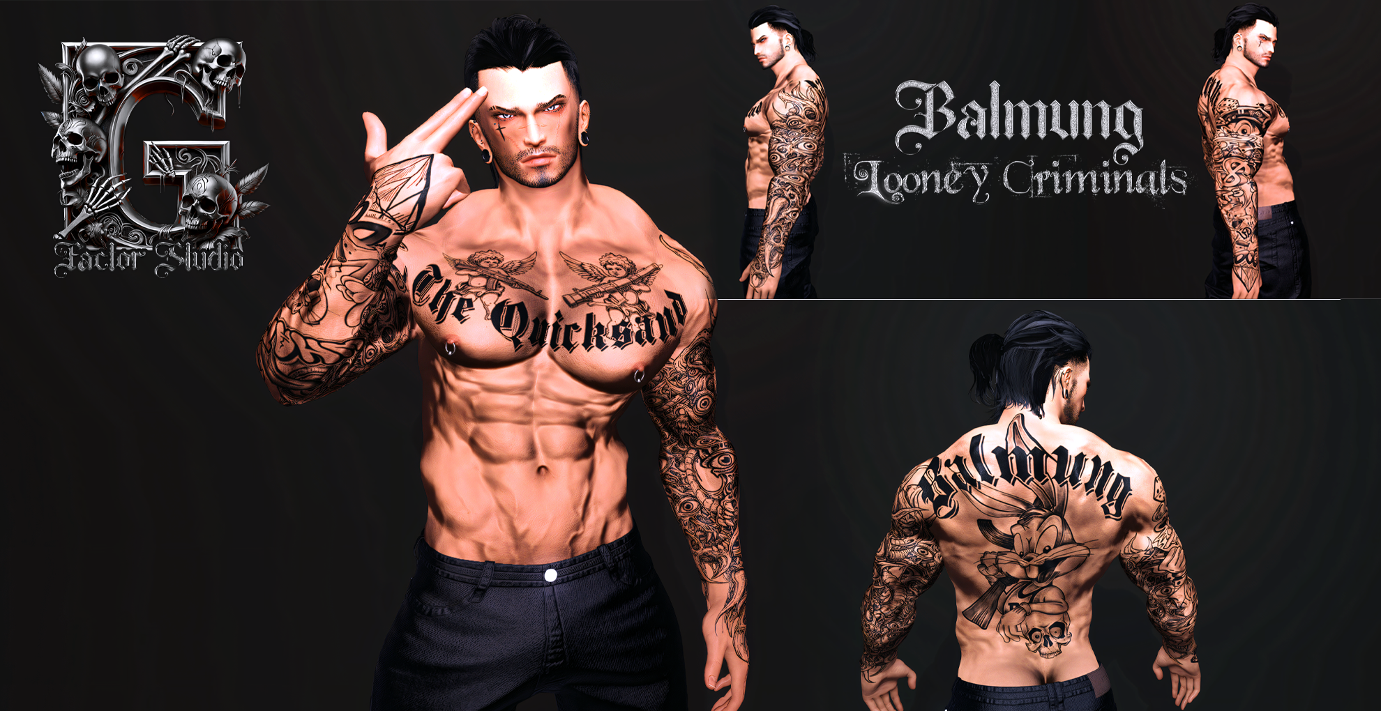 4K TBSE for all tall males Balmung Looney Criminals Tattoo - The Glamour Dresser : Final Fantasy ...