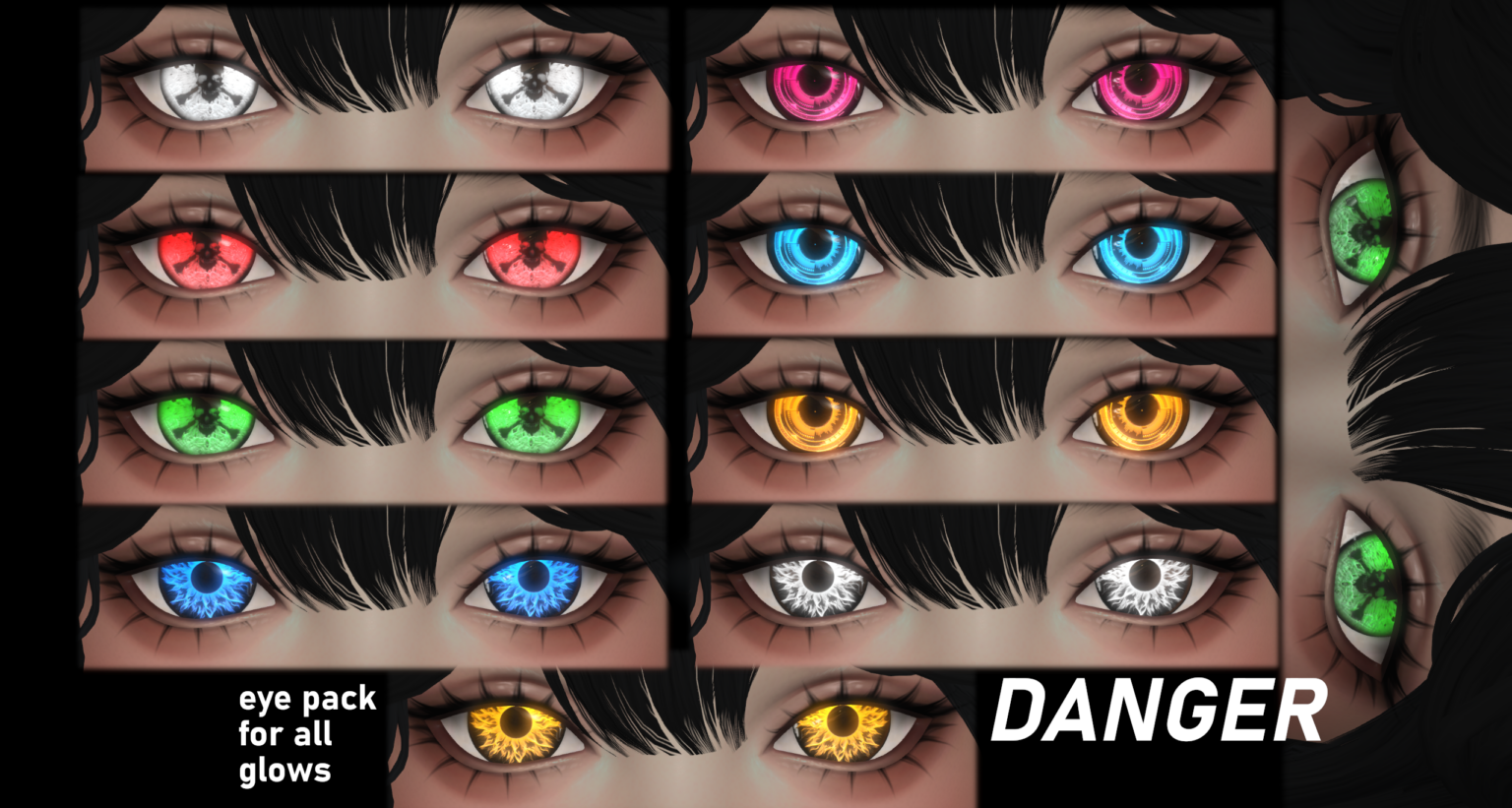 Danger – eye pack | Glows – The Glamour Dresser