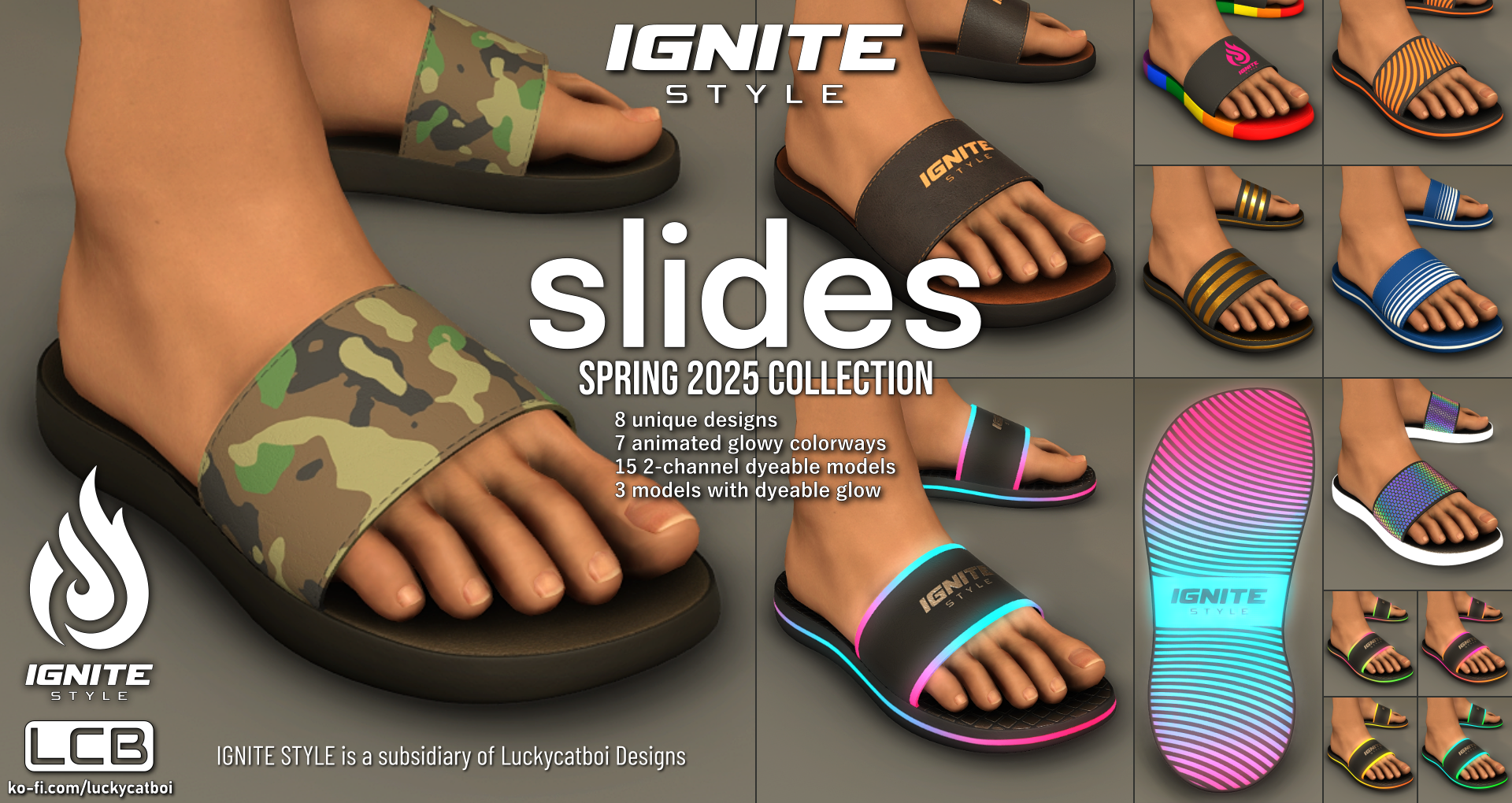 [LCB] IGNITE STYLE Slides - Spring 2025 Collection v1.3 - The Glamour ...
